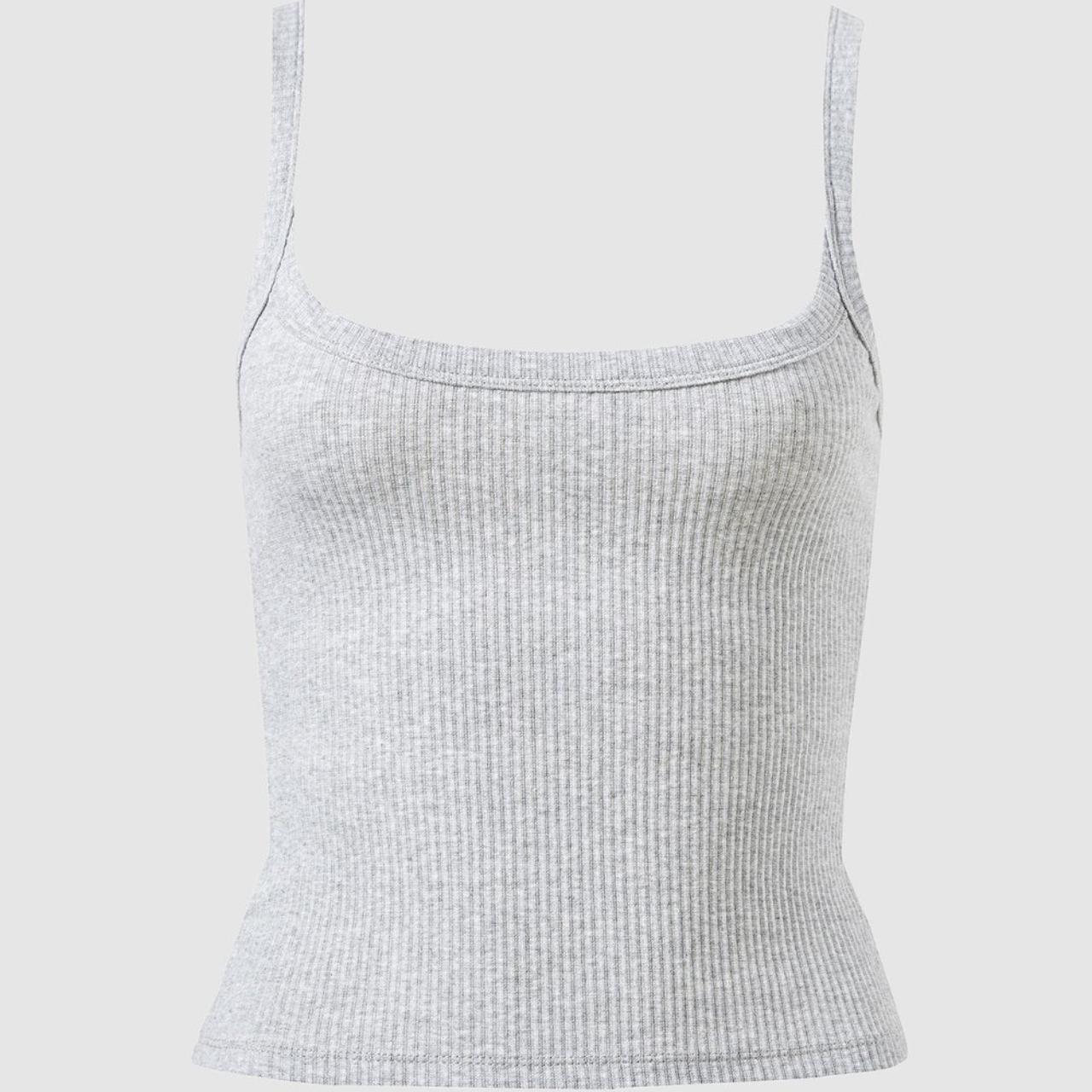 supre riri scoop tank in grey amazing condition... - Depop