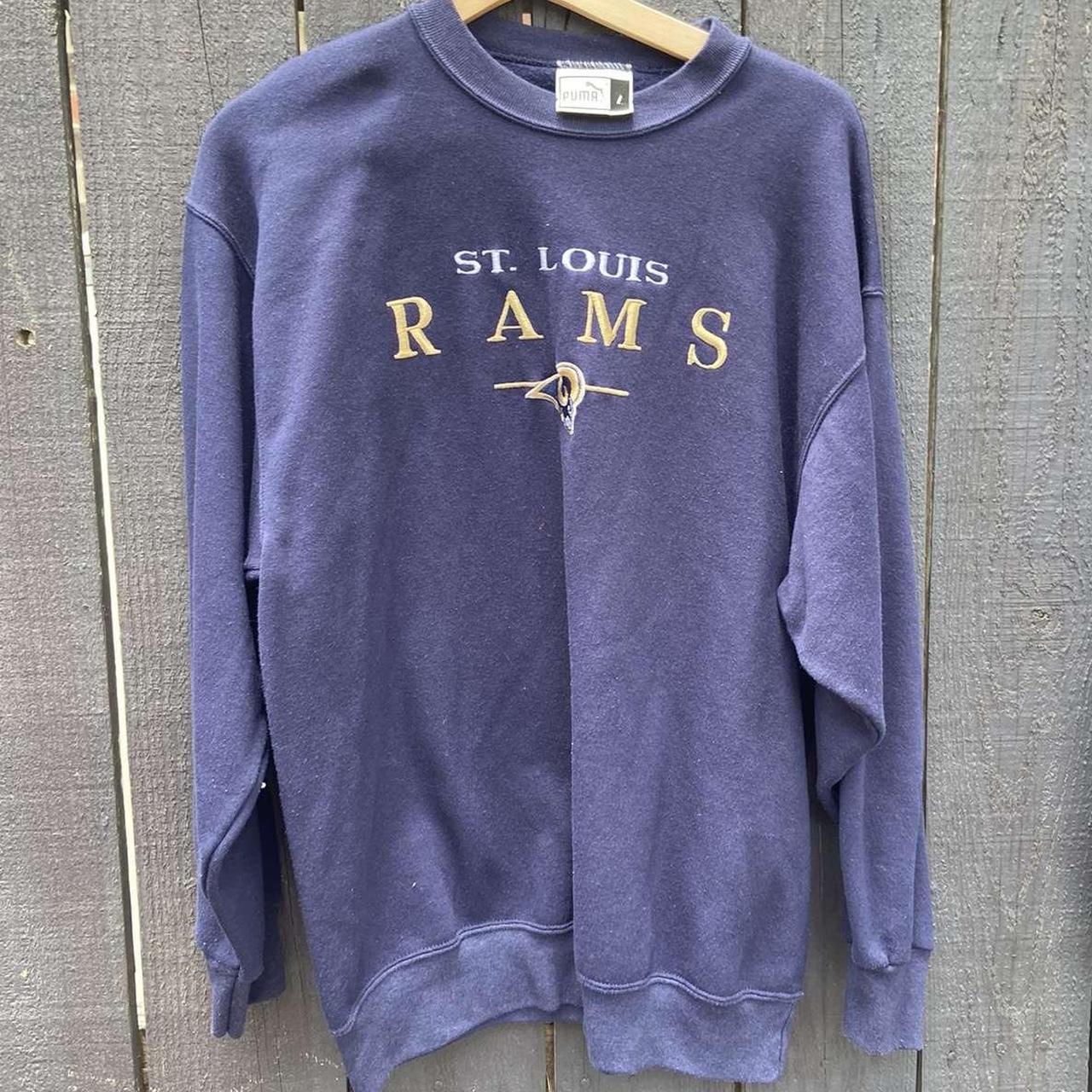 Vintage St.Louis Rams Sweatshirt Size... - Depop