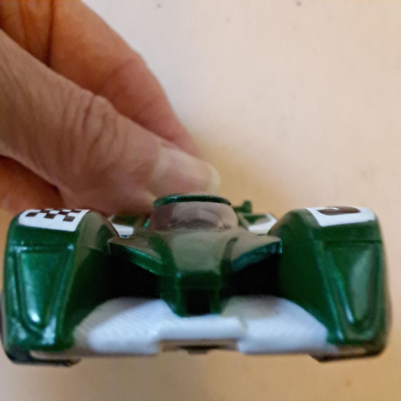Hot Wheels green speed racer car #3. (c)2010 Mattel.... - Depop