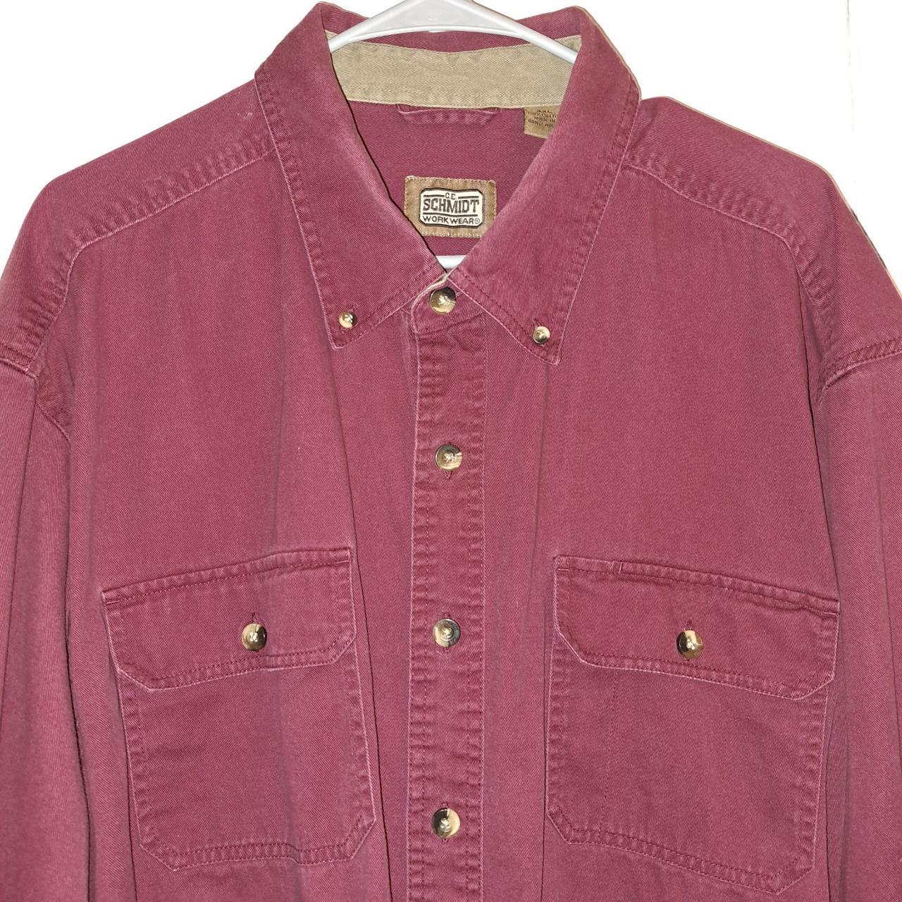 C.E. Schmidt Workwear long sleeve workshirt 100%... - Depop