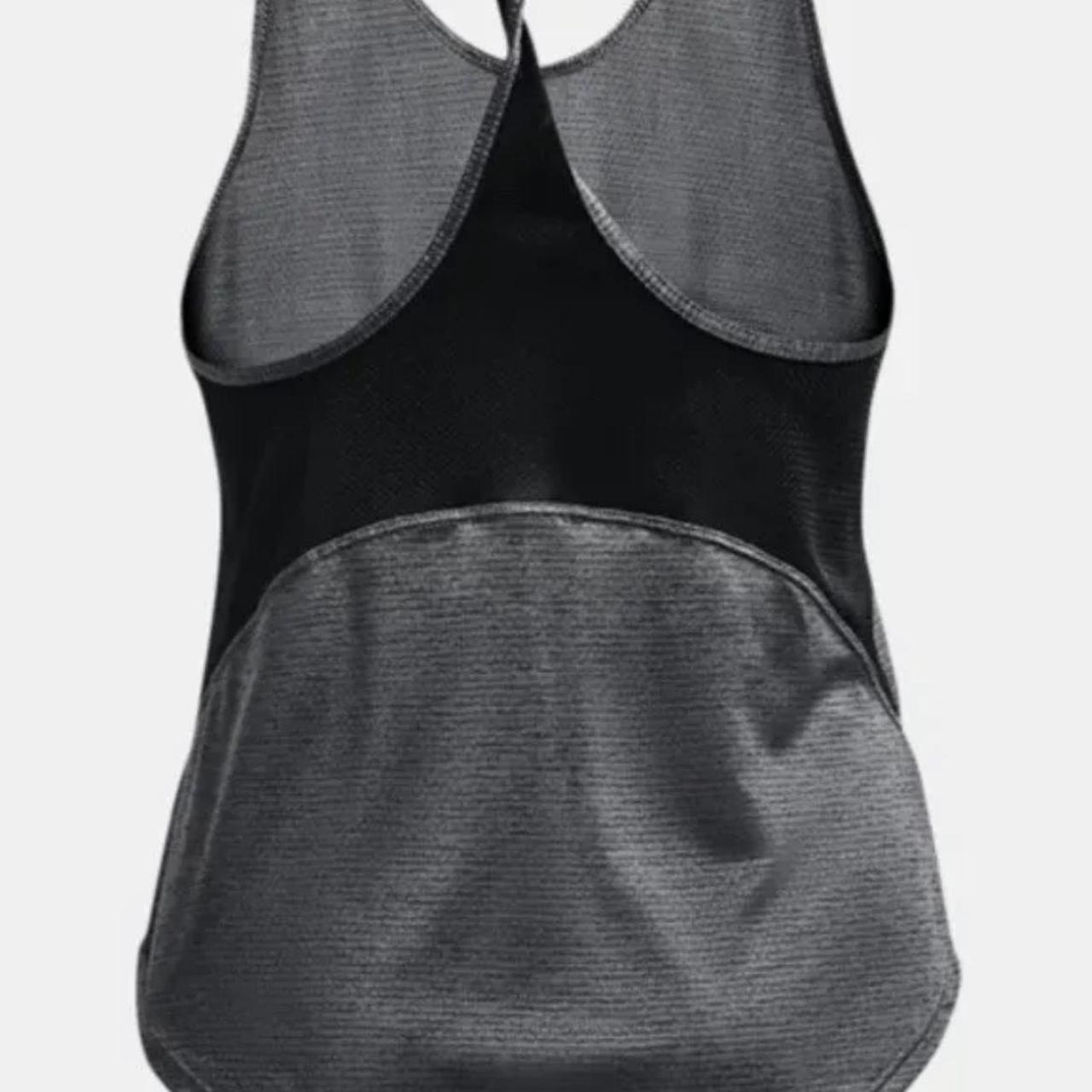 Ladies under armour string mesh detail grey and... - Depop