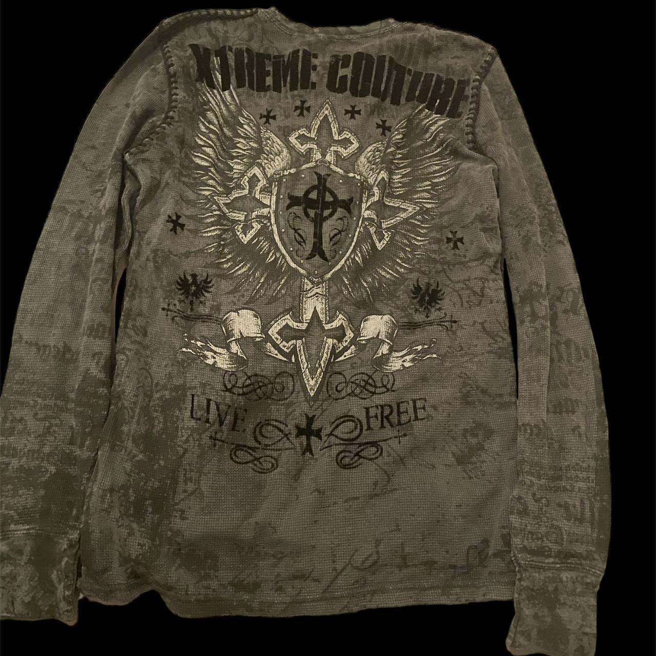 Affliction thermal Size: Small Measurements are... - Depop