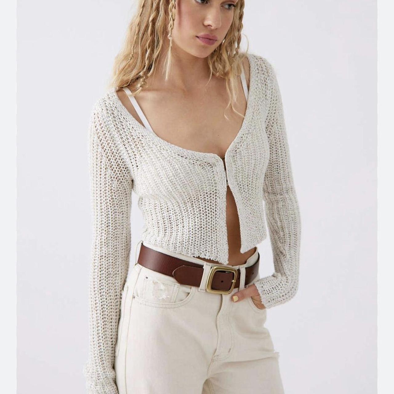 the famous Urban Outfitters kylie cardigan in... - Depop