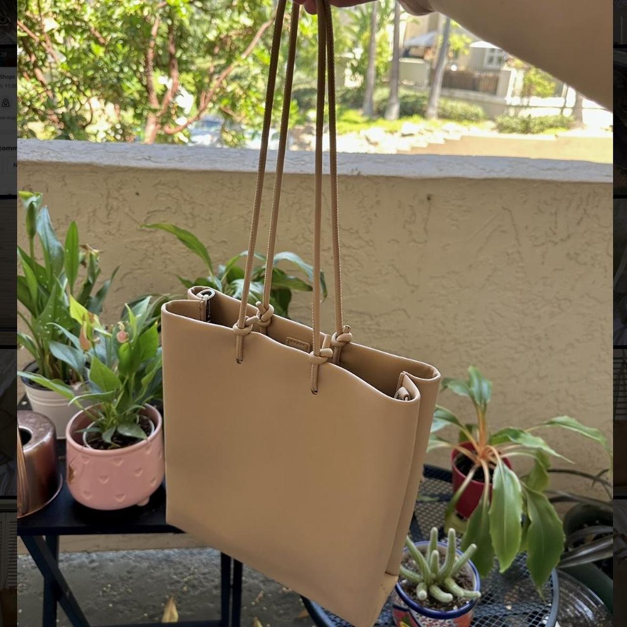 Zara Tan Purse/Bag. Lightly used. Includes removable... - Depop