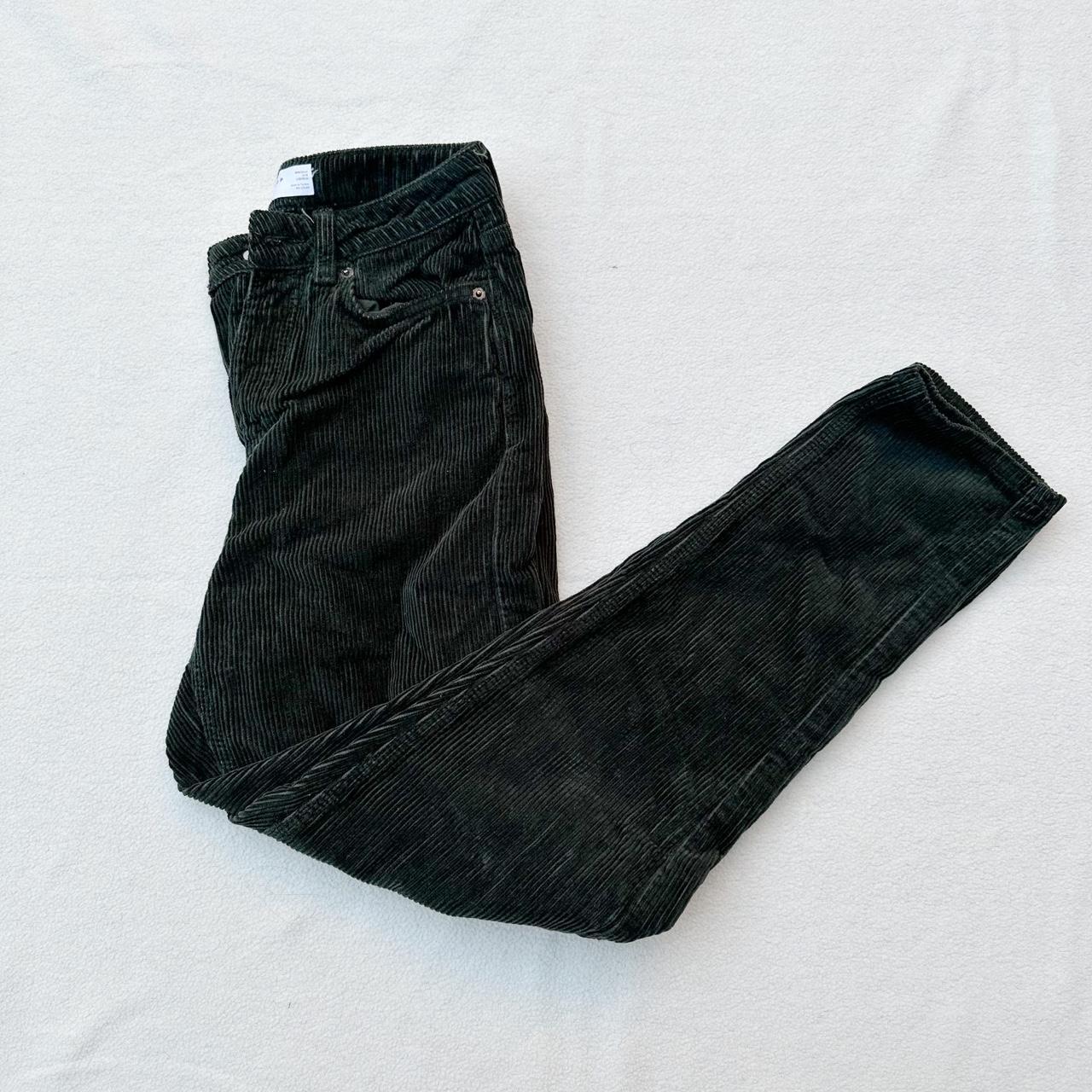 TOPSHOP FOREST GREEN CORDUROY JEANS very good... - Depop
