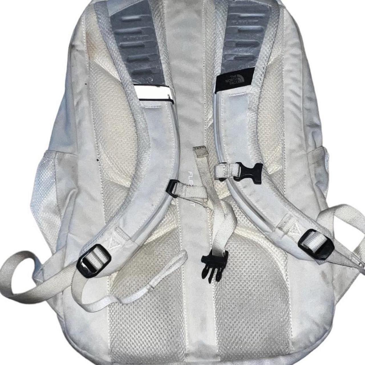 White Northface Backpack Normal Use, Needs a small... - Depop