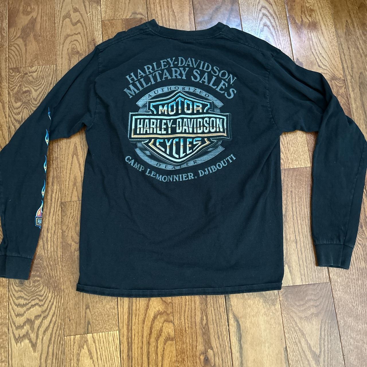 Vintage Harley Davidson Long sleeve Size... - Depop