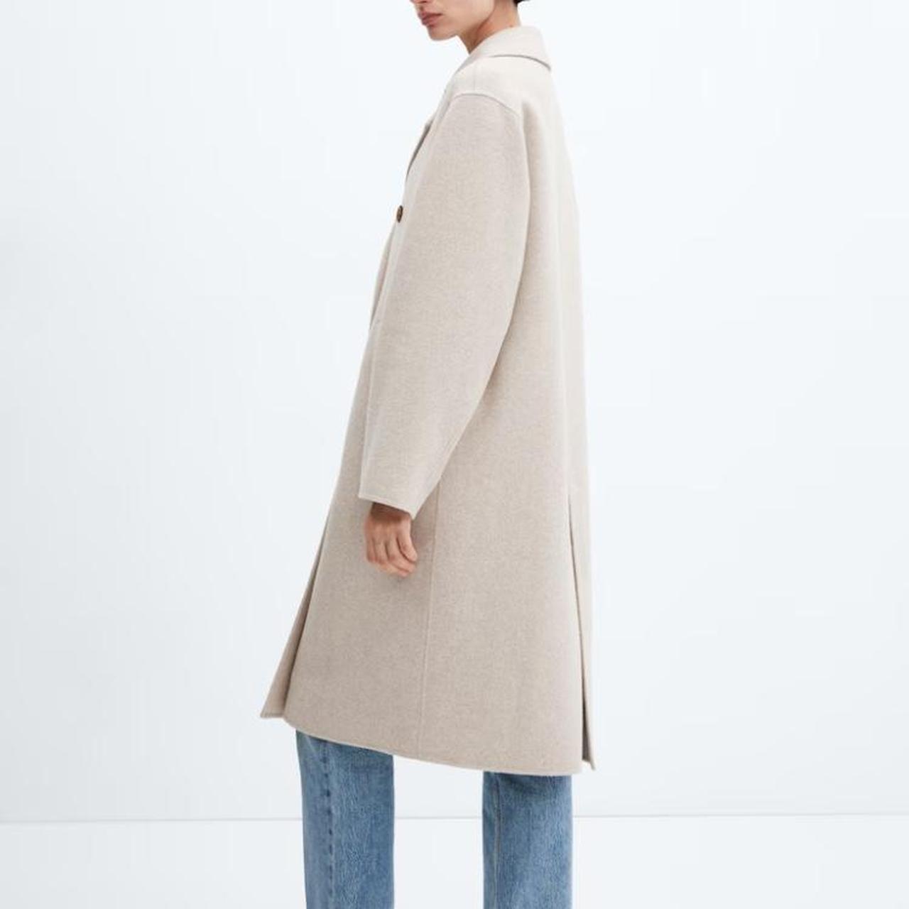 Mango oversized lightweight wool coat. Size M. Would... - Depop