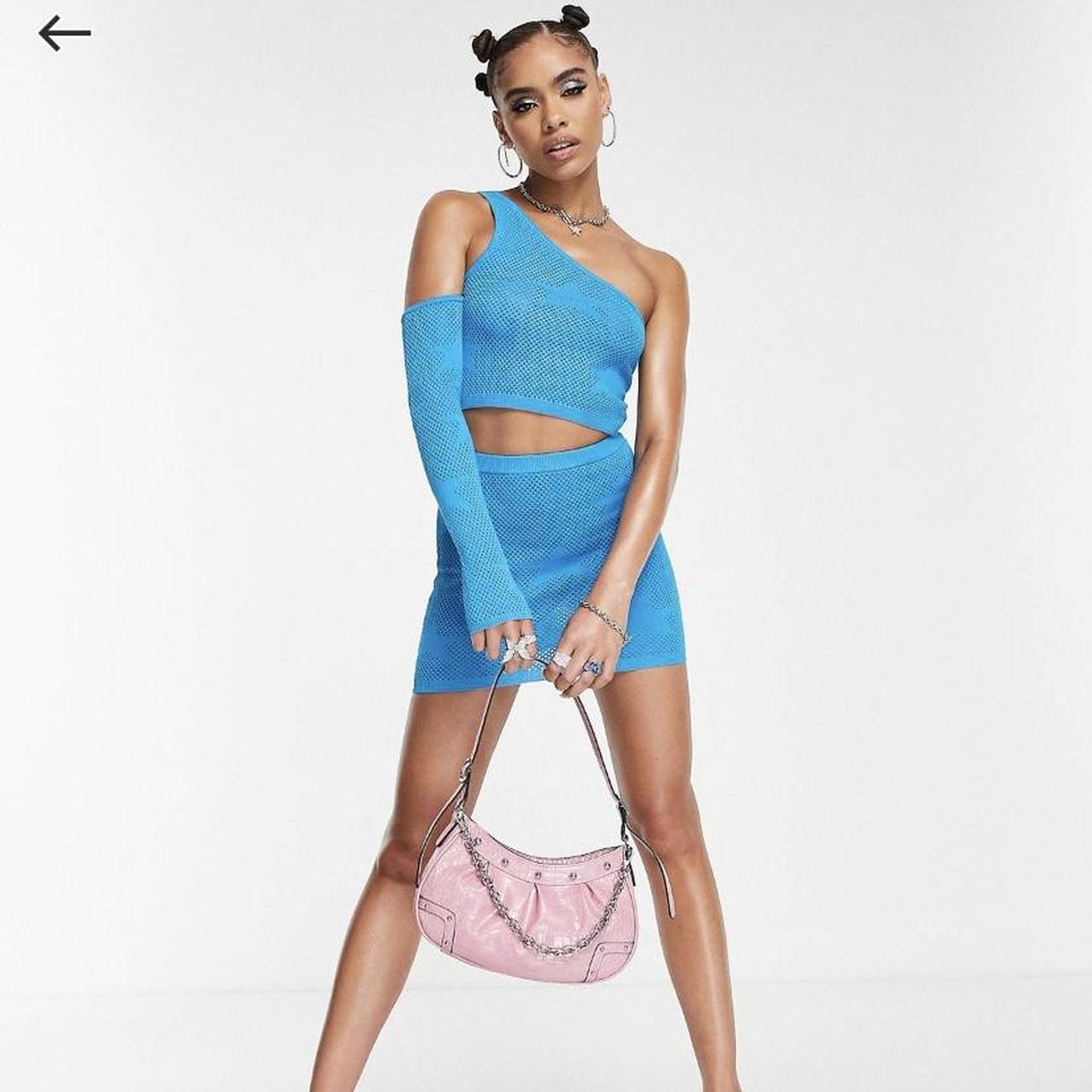 ASOS Women's Blue Crop-top | Depop