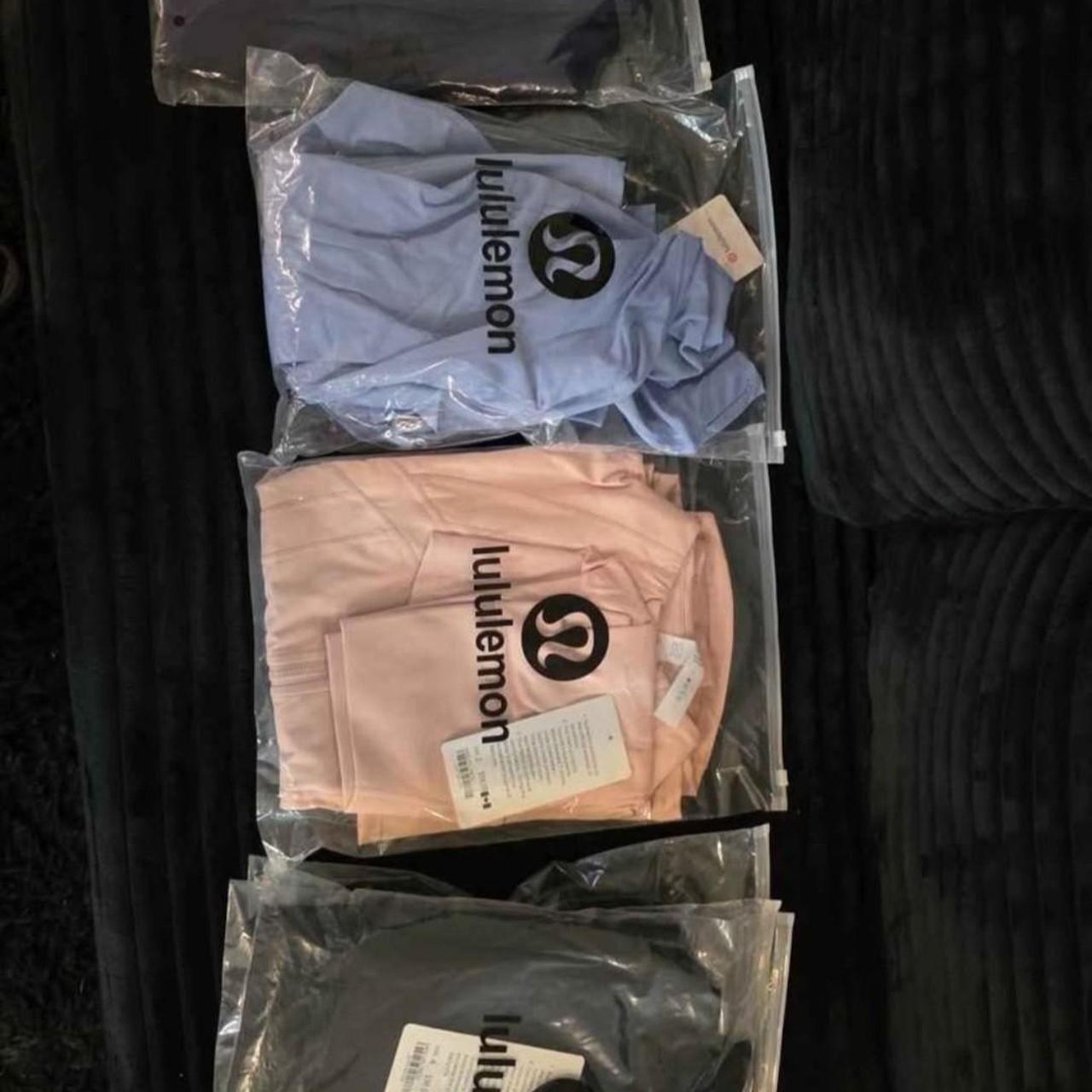 Lululemon jacket and shorts sets Navy blue in size... | Depop