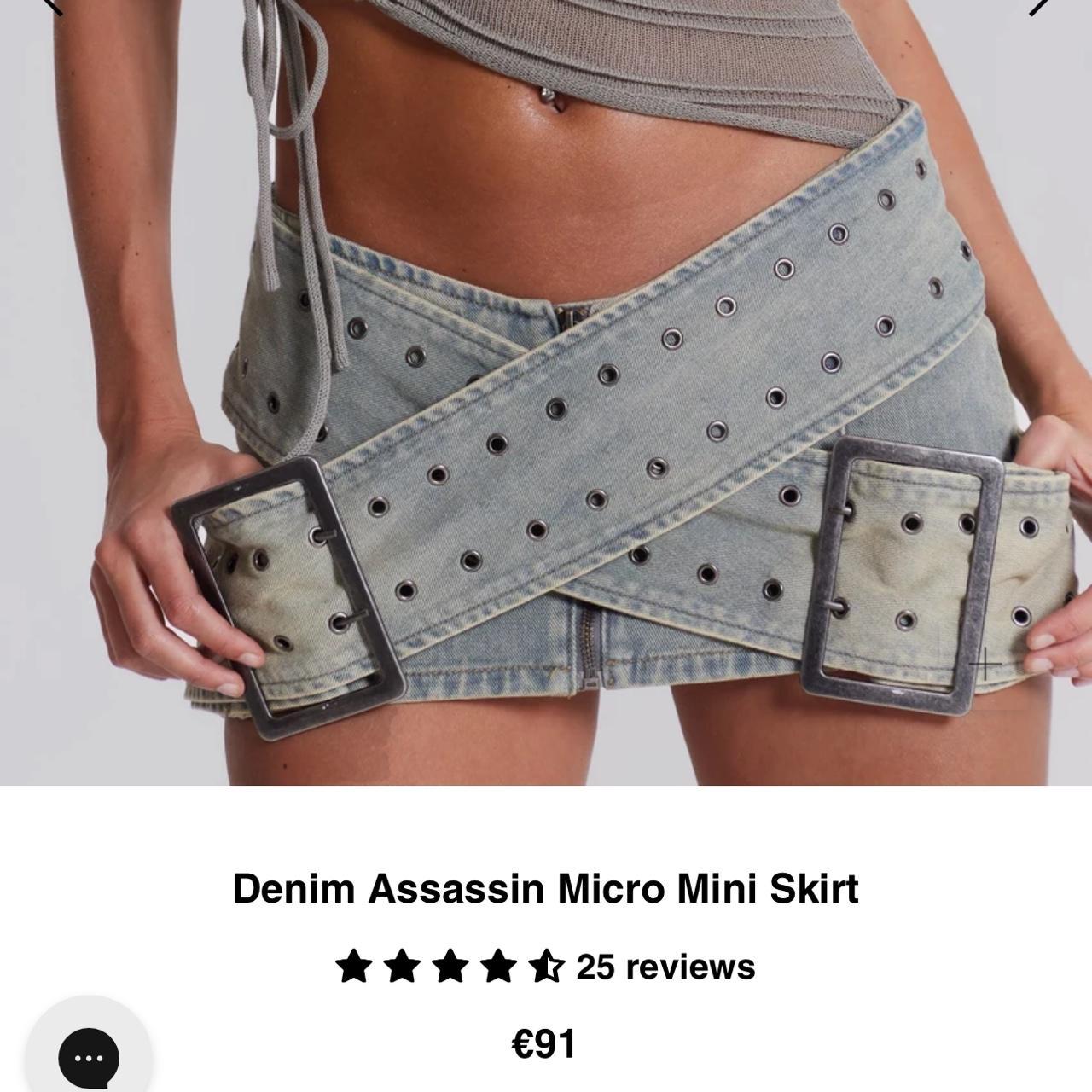 Jaded London assassin denim mini skirt, perfect... - Depop