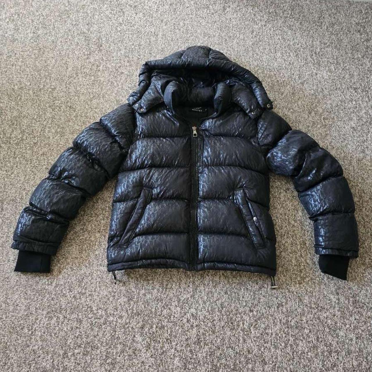 Black puffer jacket #pufferjacket mercier size M... - Depop