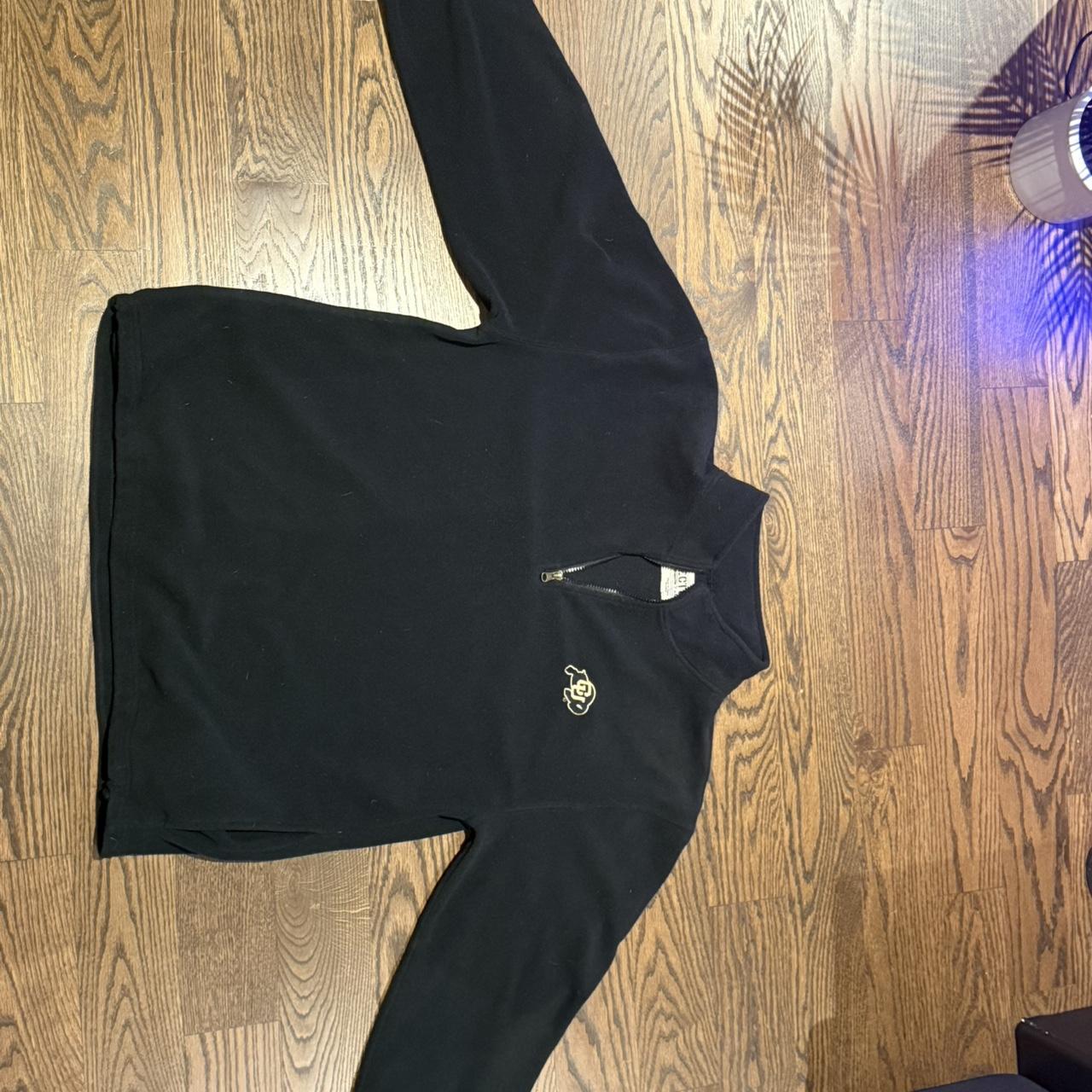 University of Colorado (CU) Quarter Zip (Black) - Depop