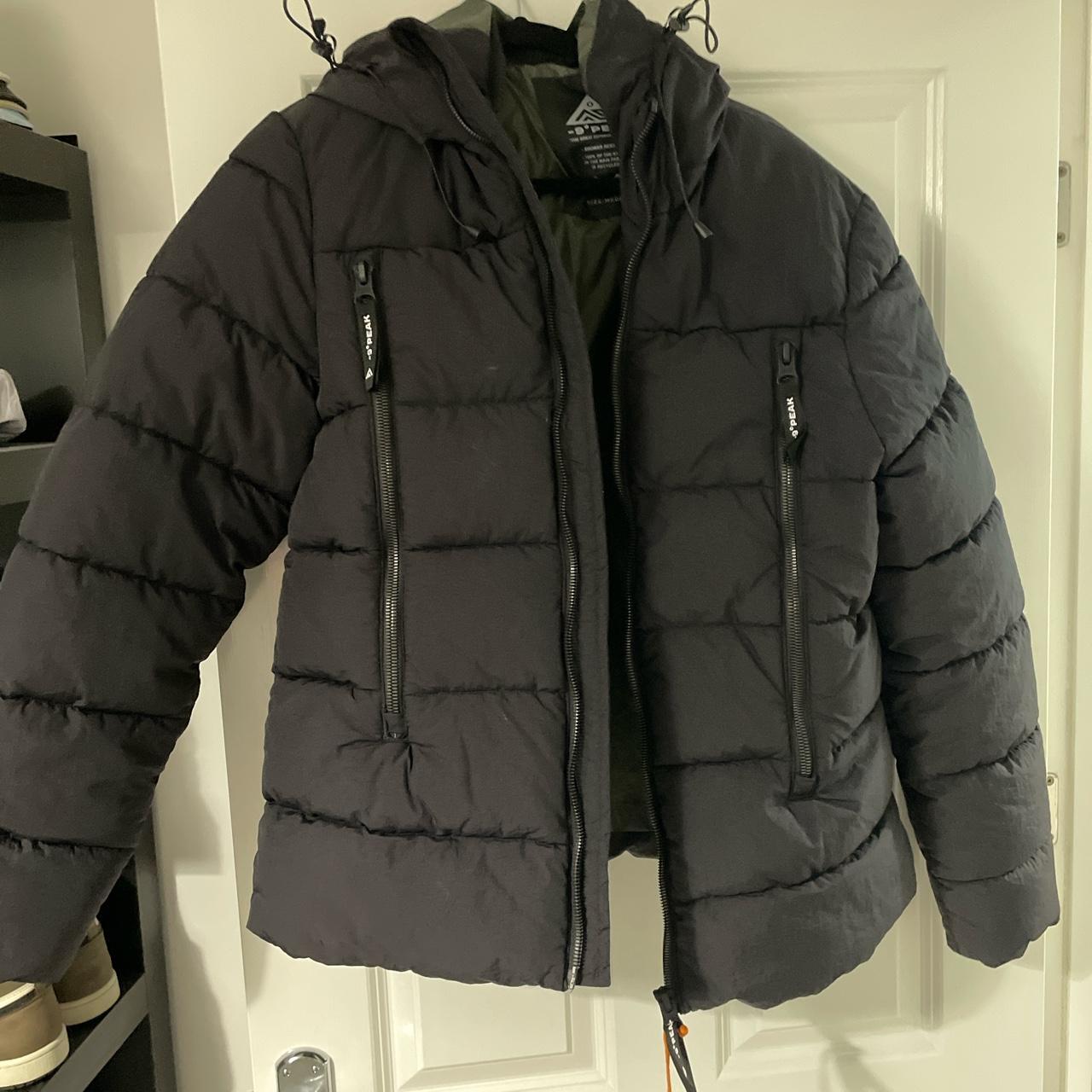 Black men’s, thick winter jacket, well padded and... - Depop