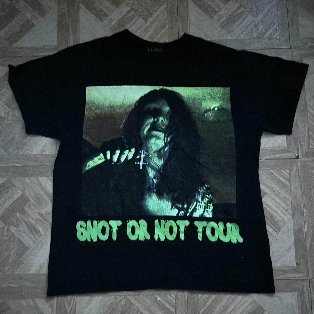 HOMIXIDE GANG SNOT OR NOT T” SIZE L FS FITS M DM... - Depop