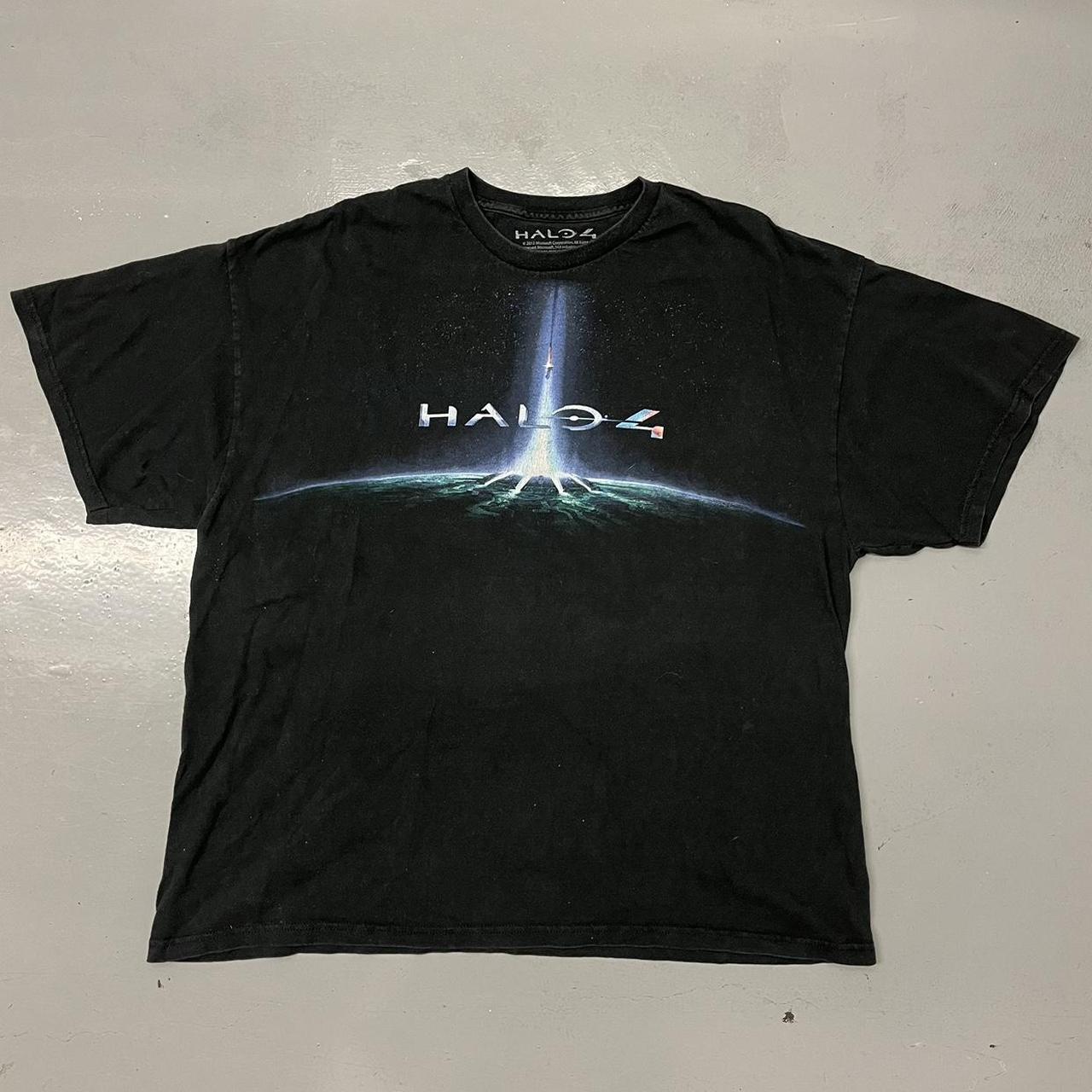 y2k Halo Graphic Tee. Halo 4 Video Game Promo... - Depop