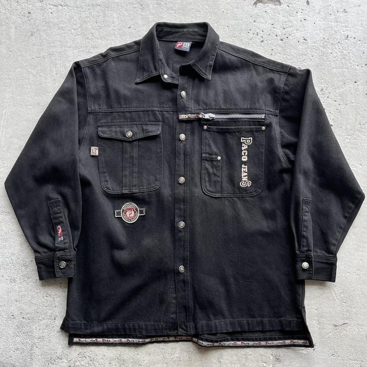 y2k Paco Jeans Denim Jacket. 2000s Paco Jeans Black... - Depop