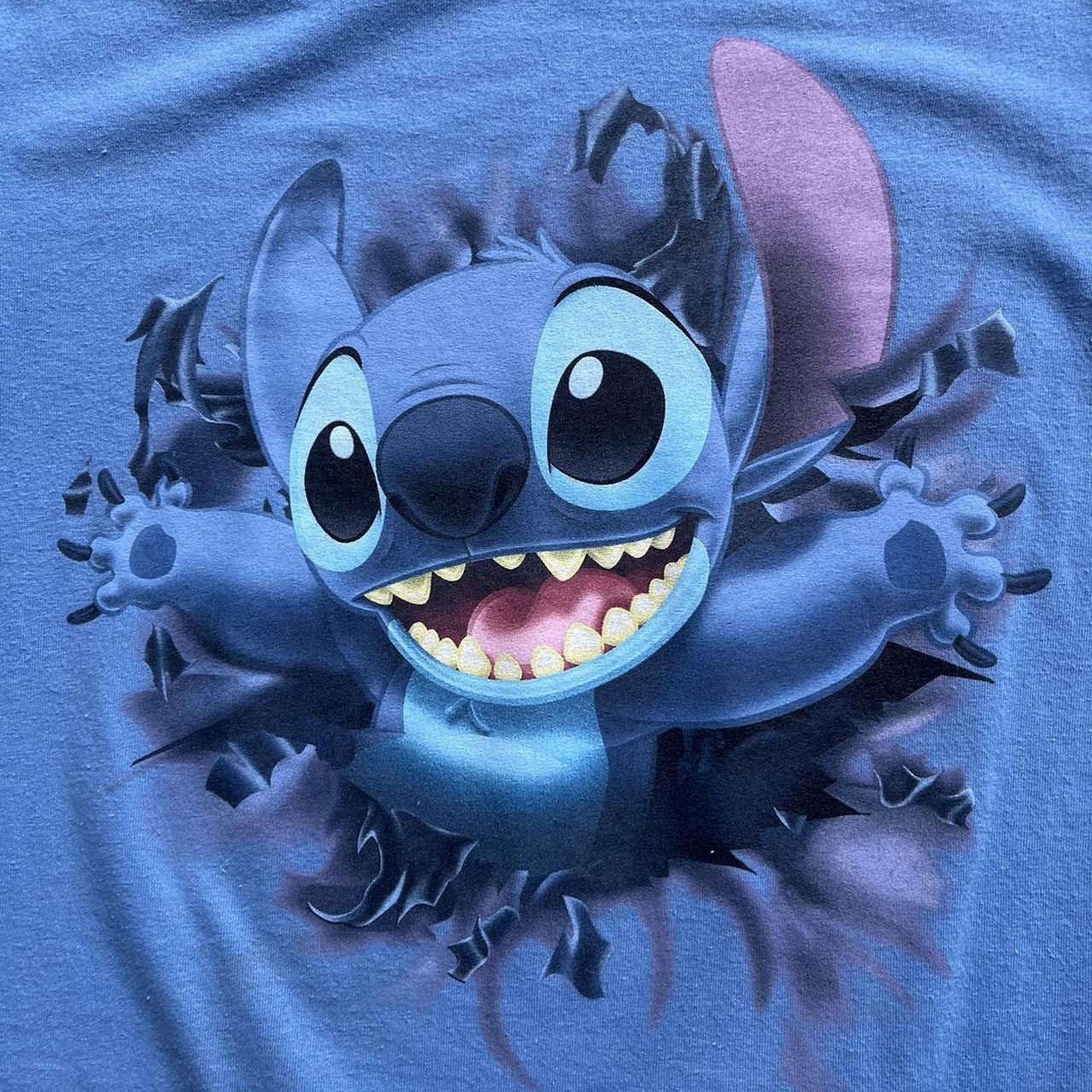 y2k Stitch Tee. 2000s Stitch Breakthrough Double... - Depop