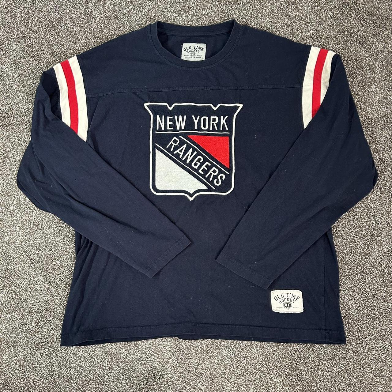 y2k New York Rangers Hockey Tee. 2000s Rangers... - Depop