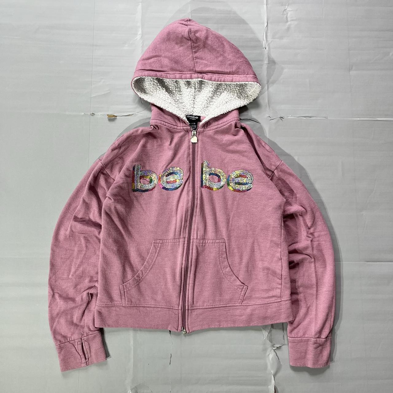 Y2K Bebe Zip Up Hoodie. Measures 18x18.5. 19in... - Depop
