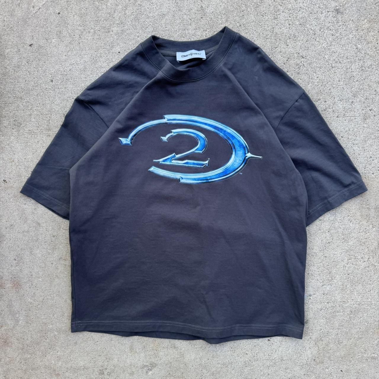 BOXY HALO 2 TEE size medium measurements chest:... | Depop