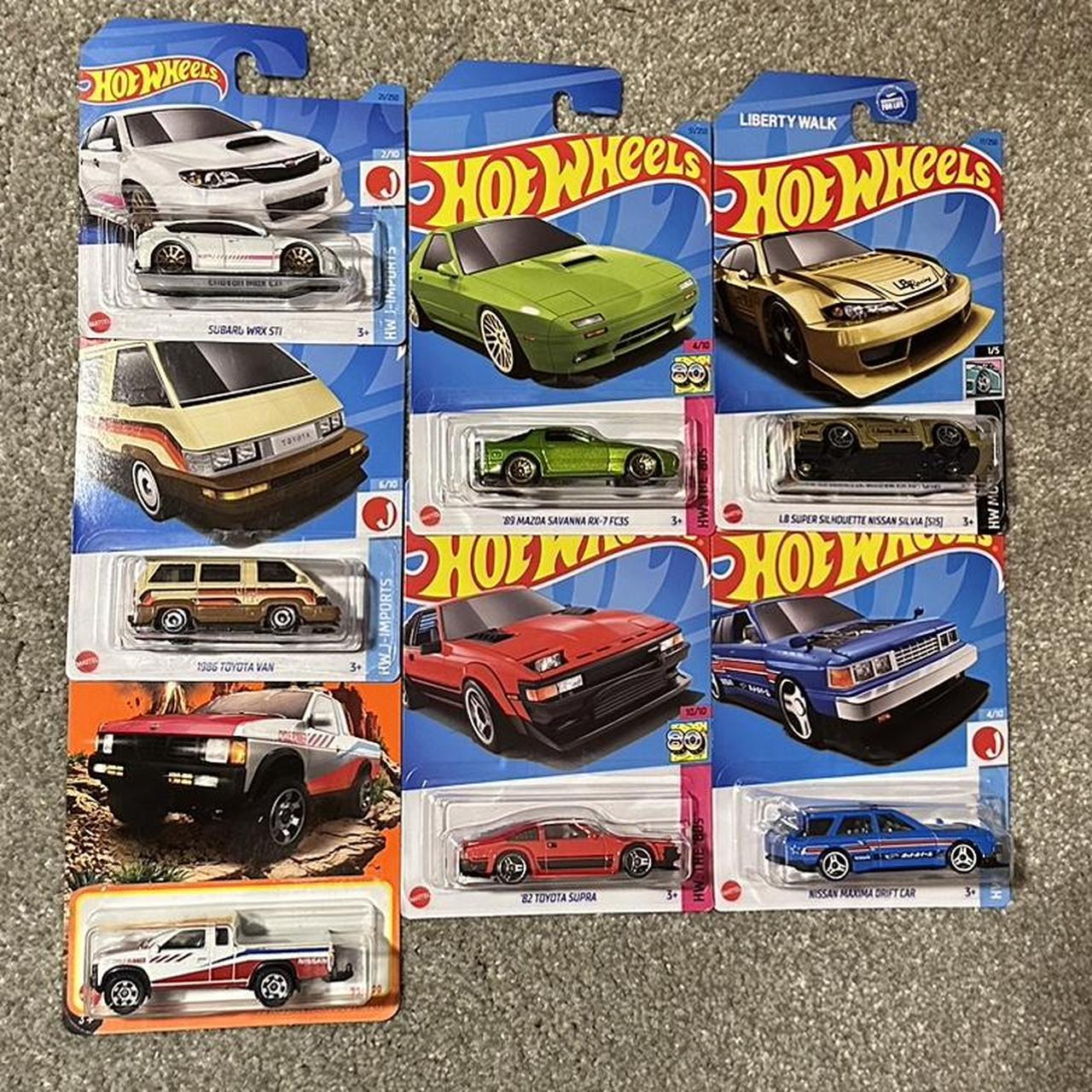 Hot Wheels matchbox JDM 7pc car lot Includes: Subaru... - Depop