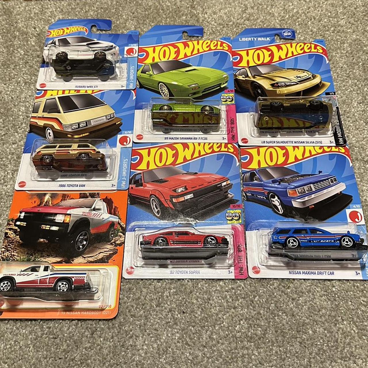 Hot Wheels matchbox JDM 7pc car lot Includes: Subaru... - Depop