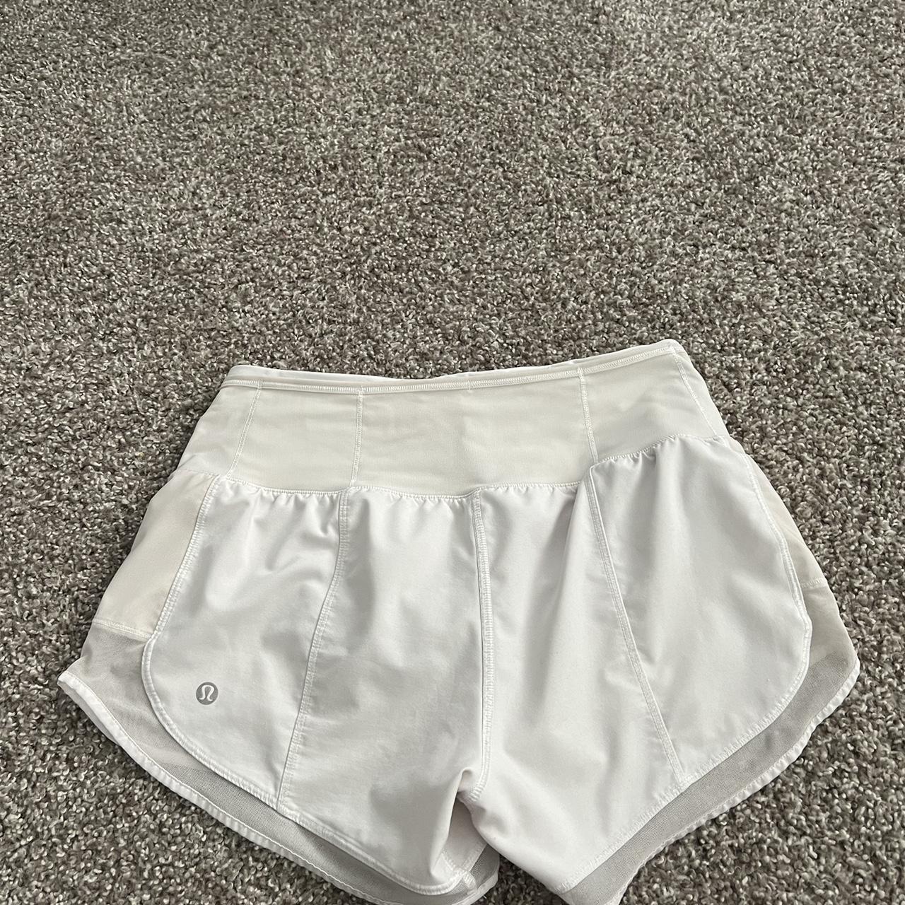 Lululemon Women's White Shorts | Depop