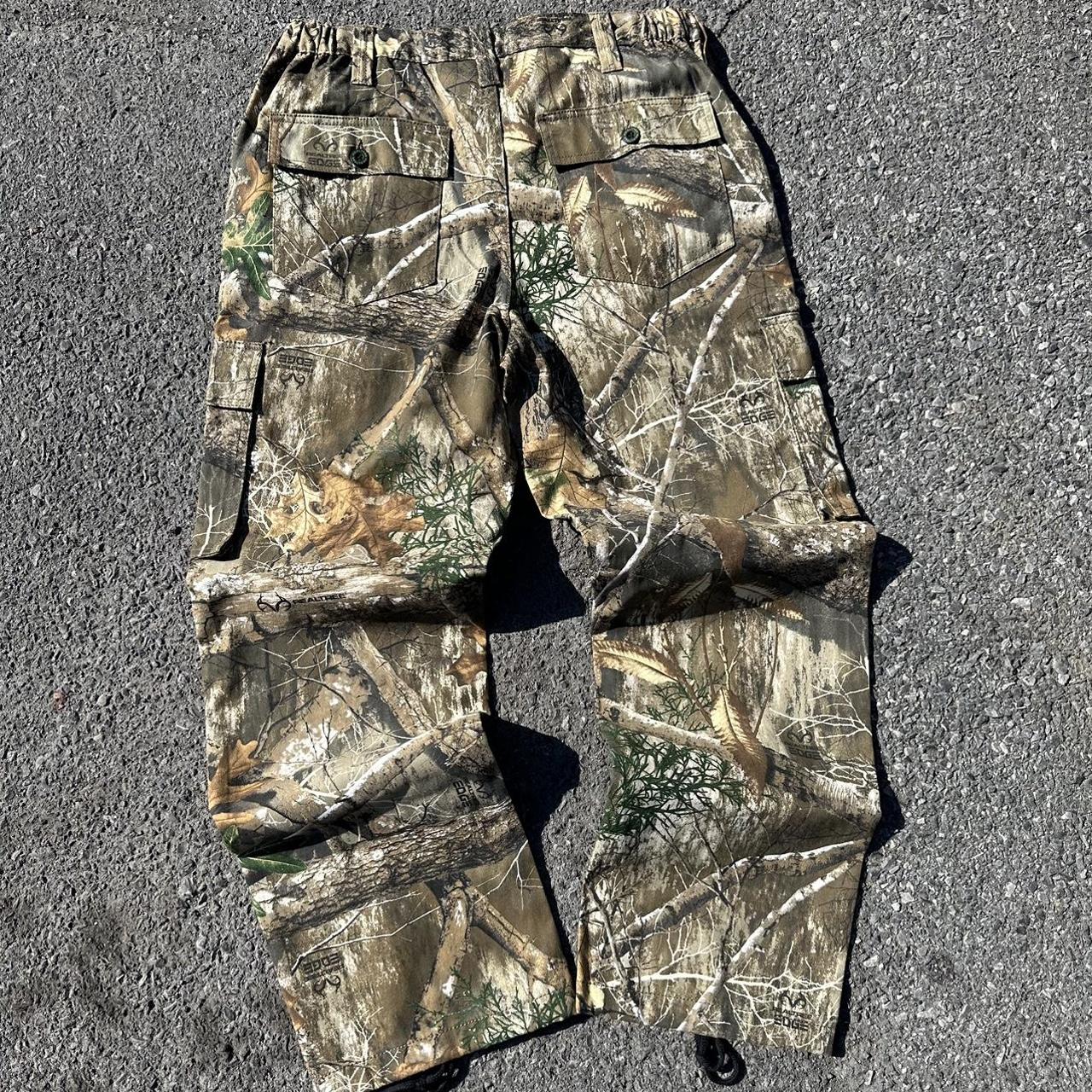 Crazy Baggy Y2K Mossy Oak Realtree Camo Double knee... - Depop