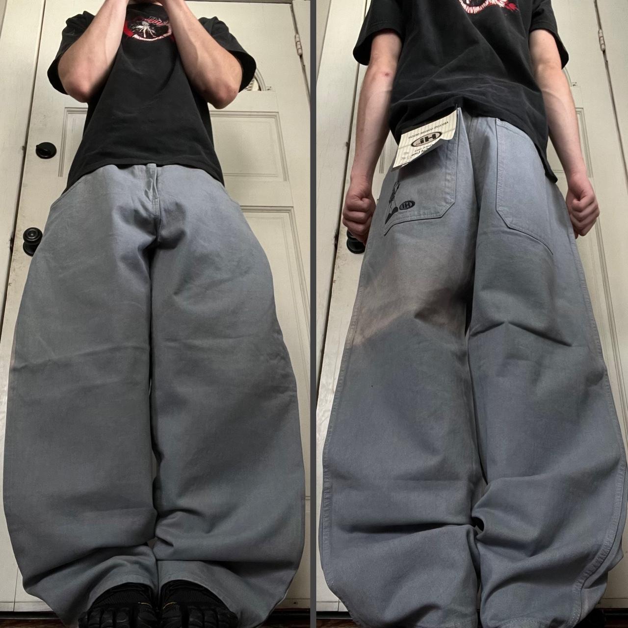 Cyber Y2K Interstate style Skater Grunge Faded Baggy... - Depop