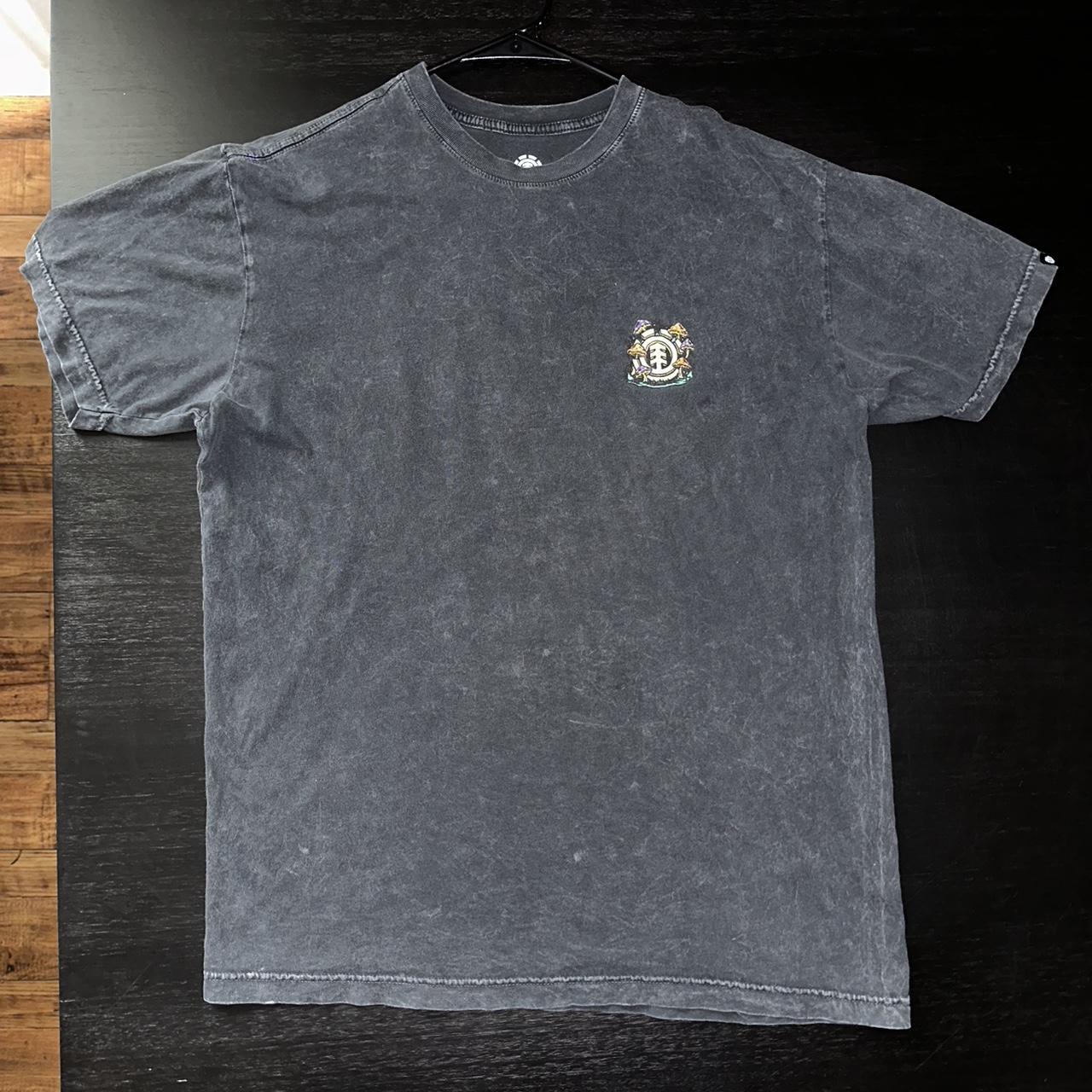 Washed Grey Element Tee Men's Large - Fit's a... - Depop