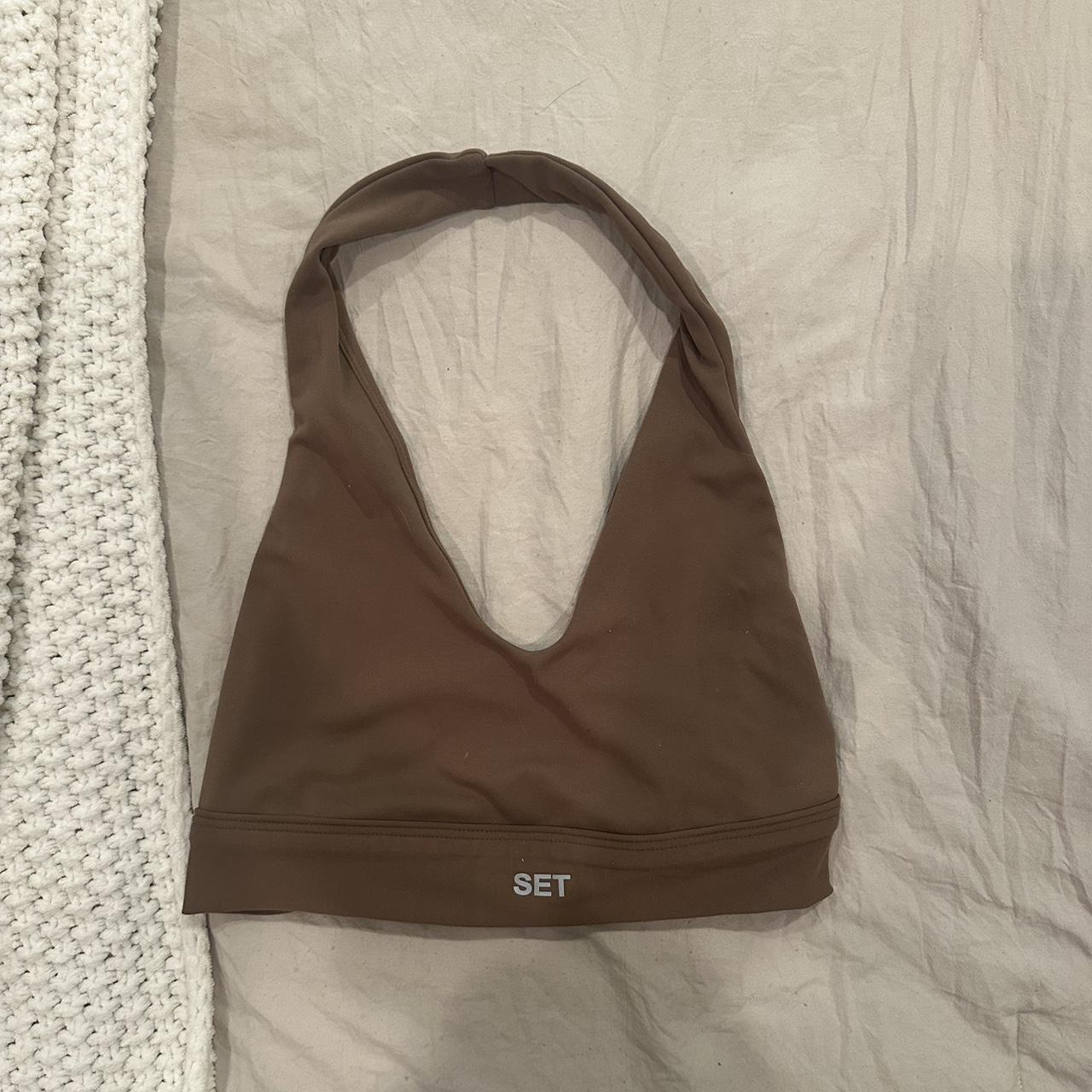 Set Active brown sports bra. Very lightly worn and... - Depop