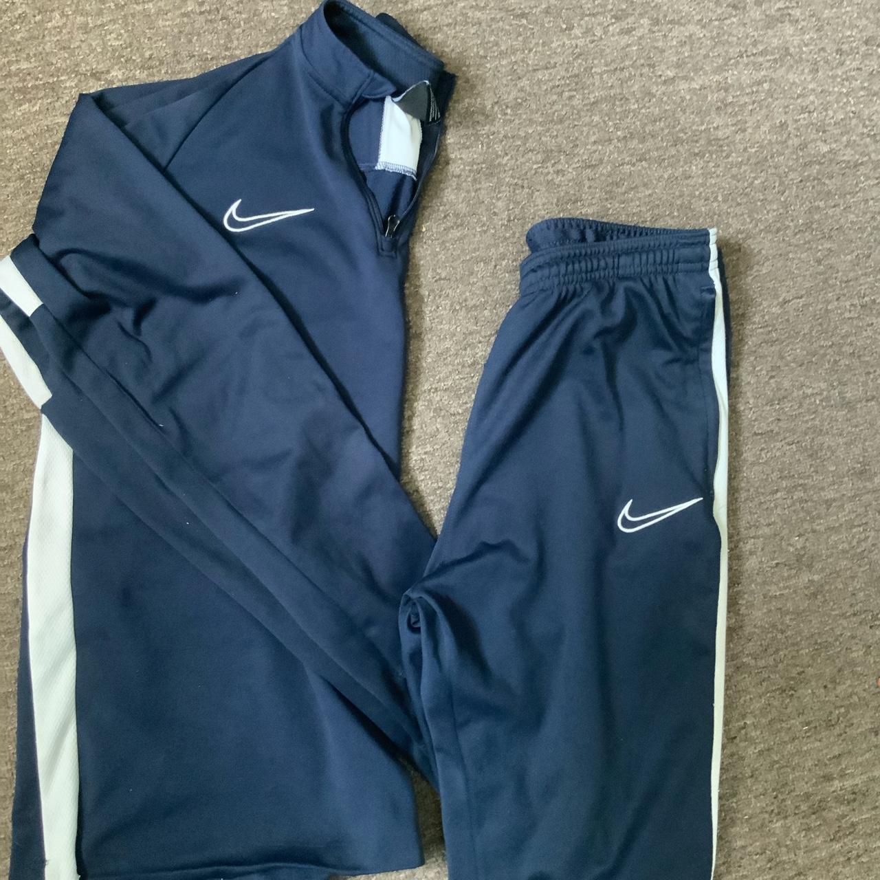 Nike dri-fit Navy size: youths XL Worn a handful of... - Depop
