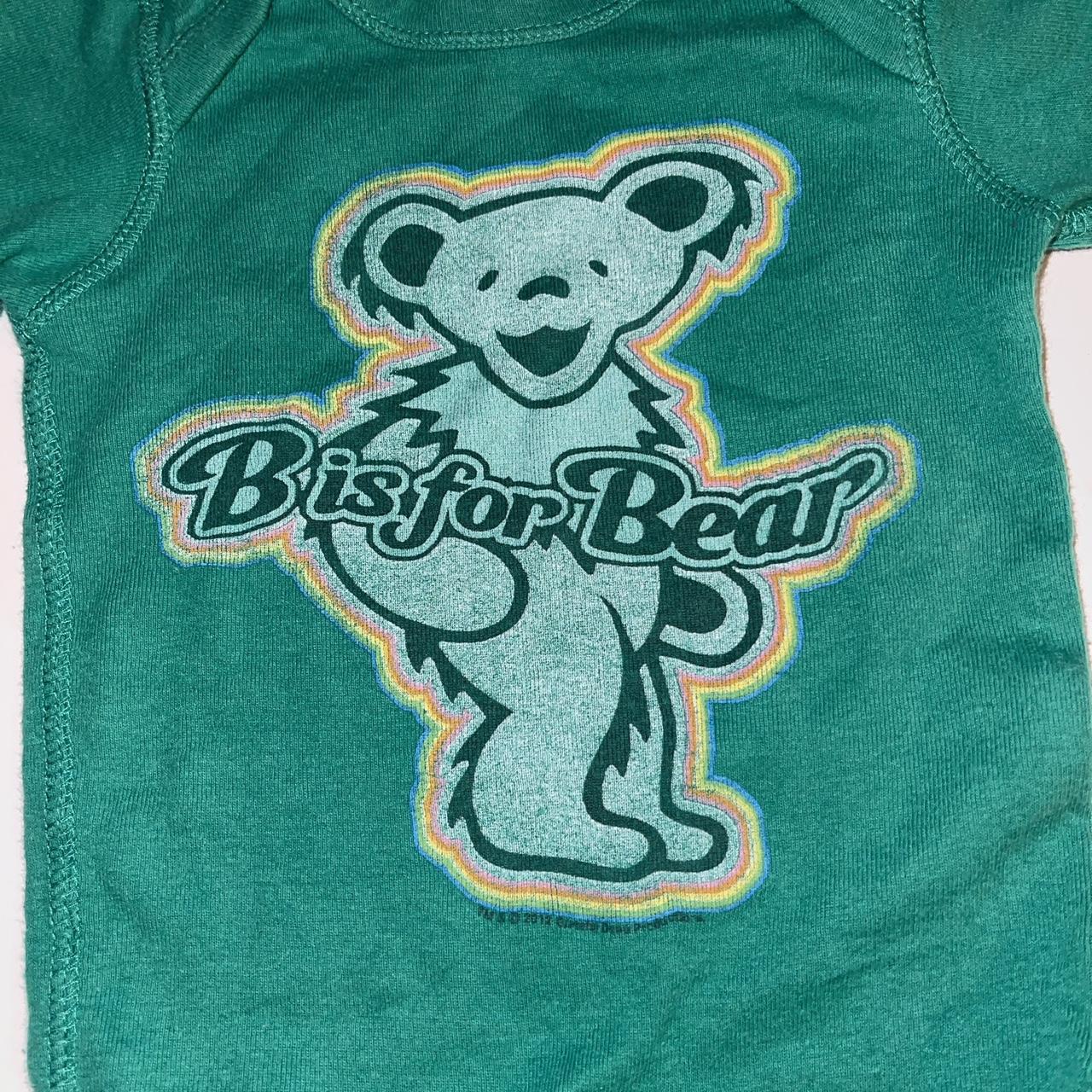 Grateful Dead Jerry Bear “B is for Bear” Onsie size... - Depop