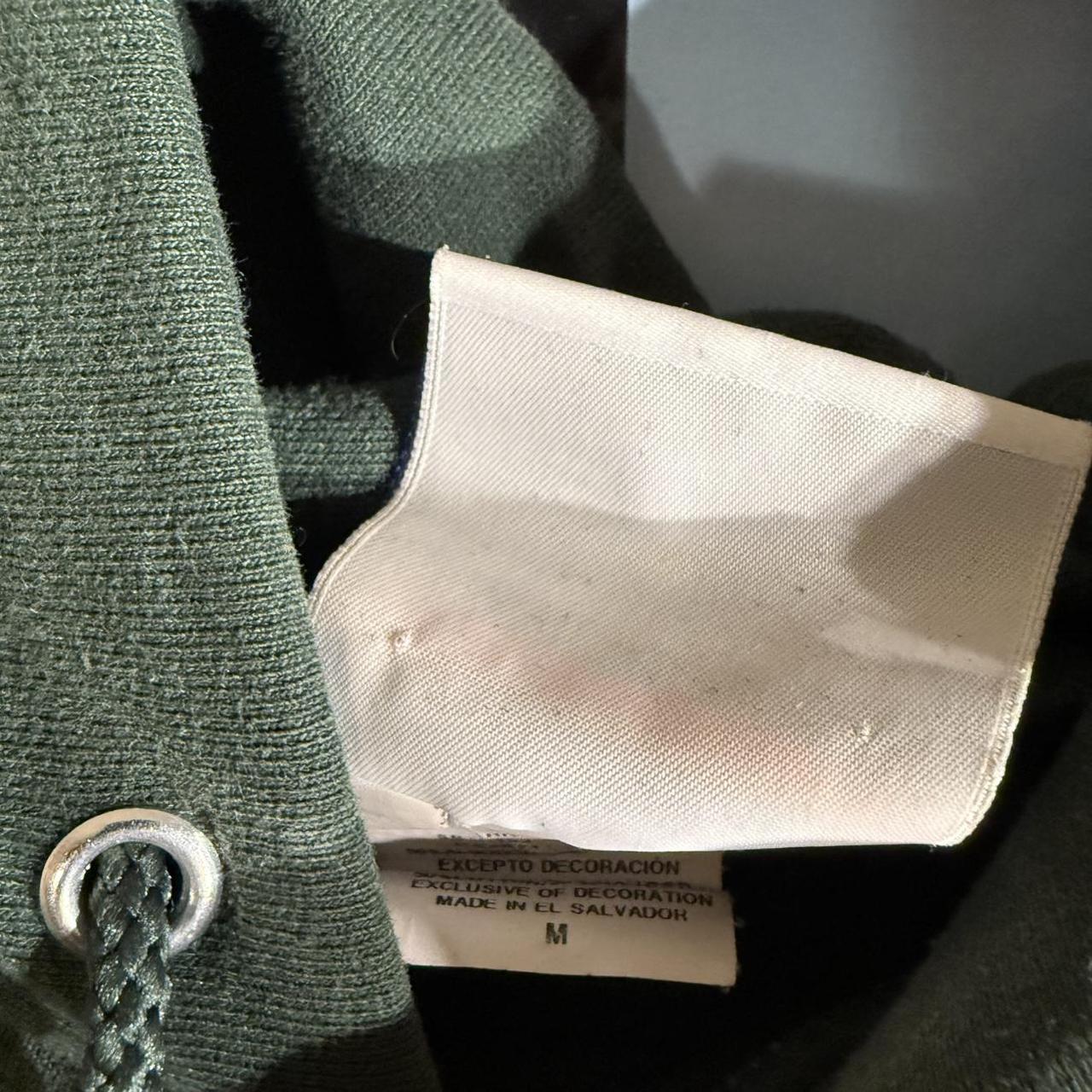 used champion green and gold CSU Ramones hoodie size... | Depop