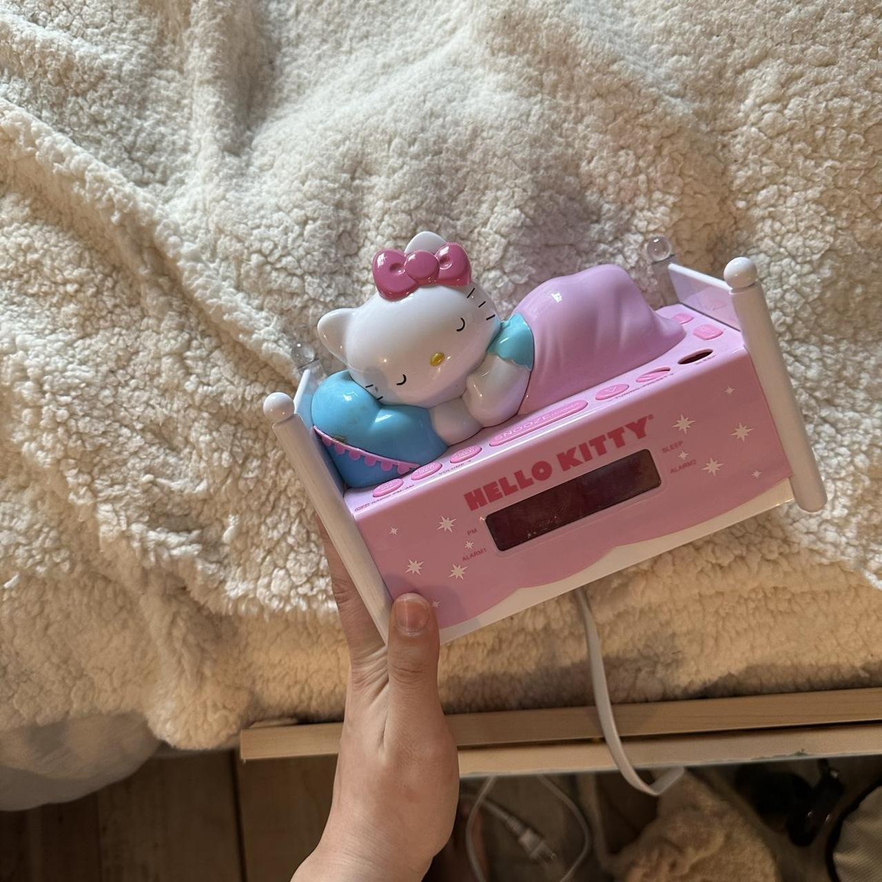 Sleeping Hello Kitty Alarm Clock and Radio... - Depop