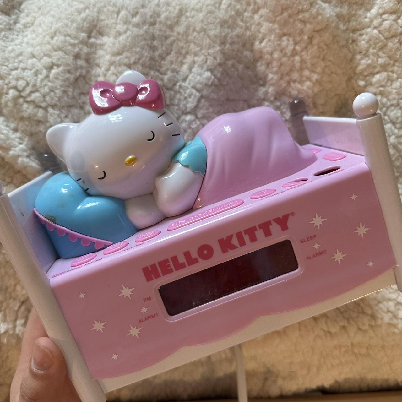Sleeping Hello Kitty Alarm Clock and Radio... - Depop