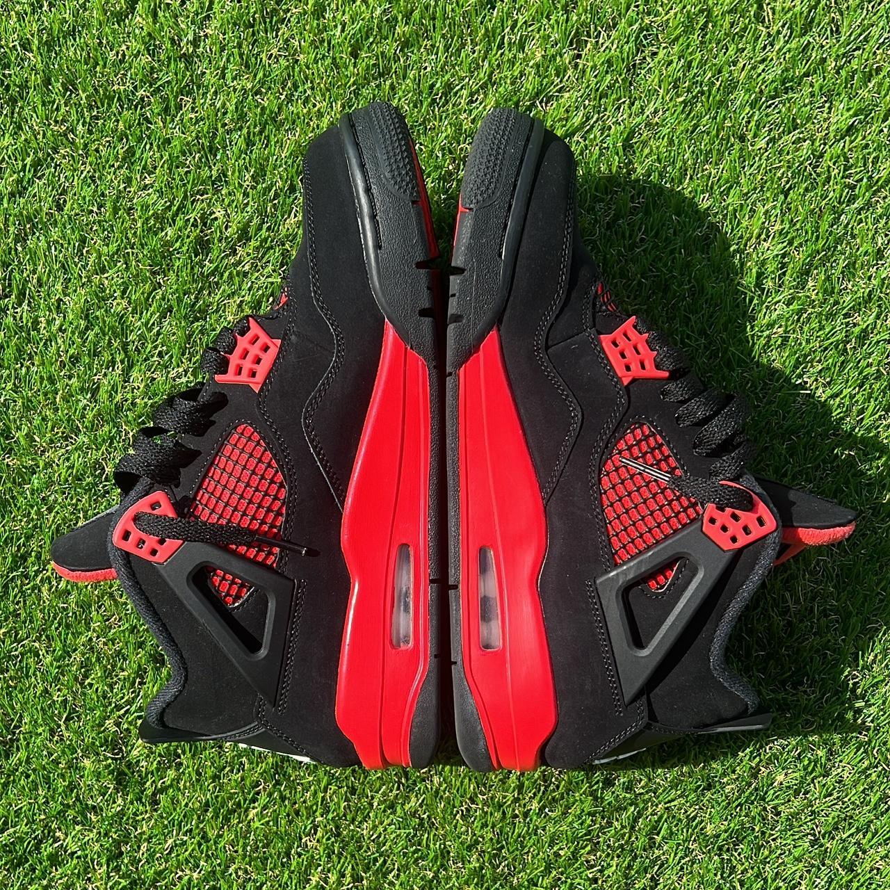 Air Jordan Retro 4 Red Thunder Size : 7.5 BIN :... - Depop