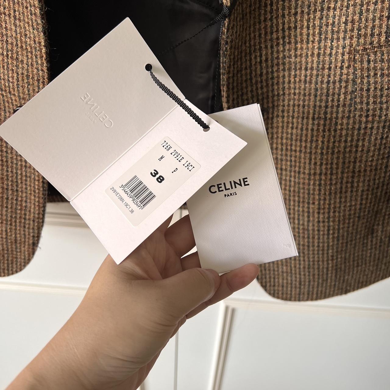 Celine jacket in checked tweed #celine #blazer Size 38 - Depop