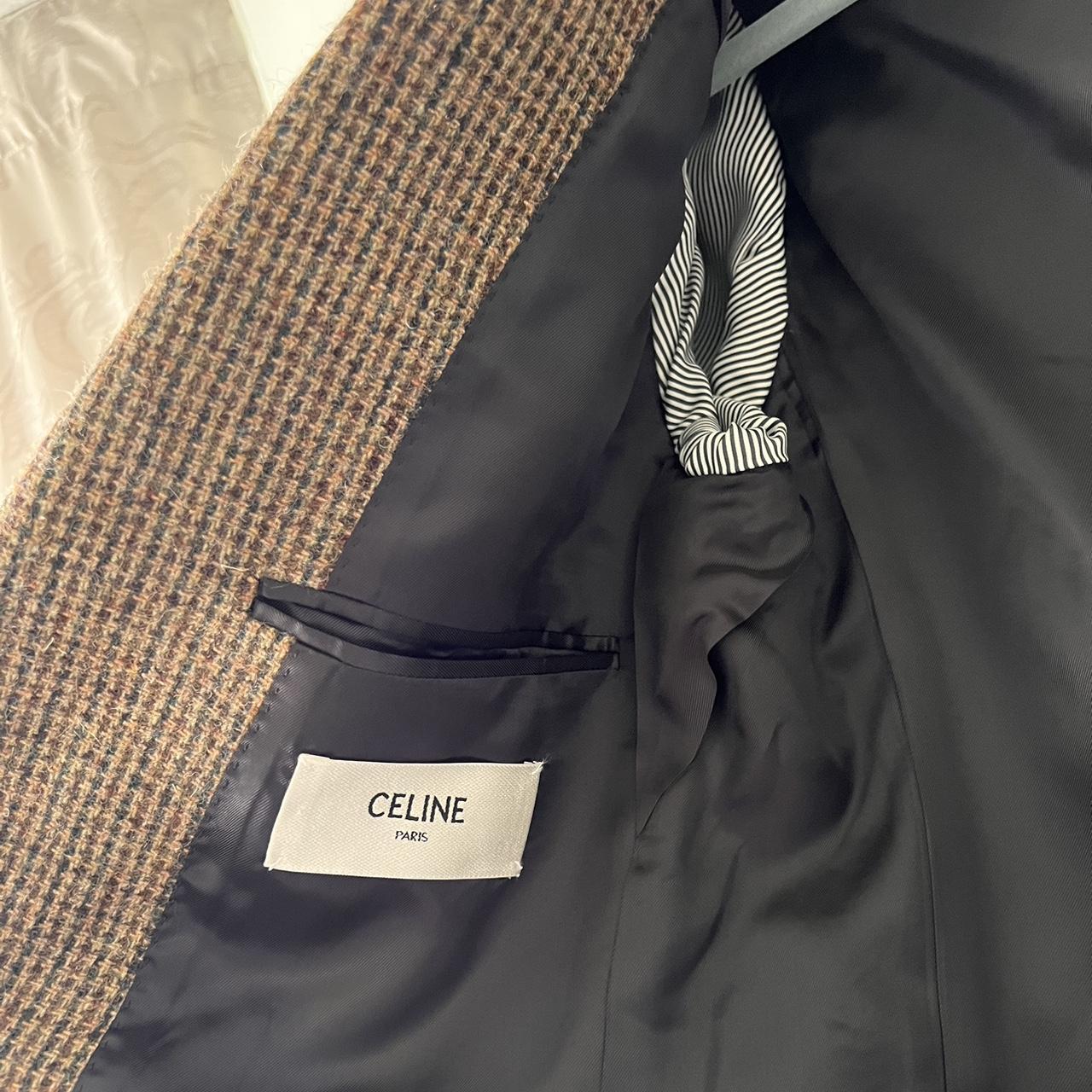 Celine jacket in checked tweed #celine #blazer Size 38 - Depop