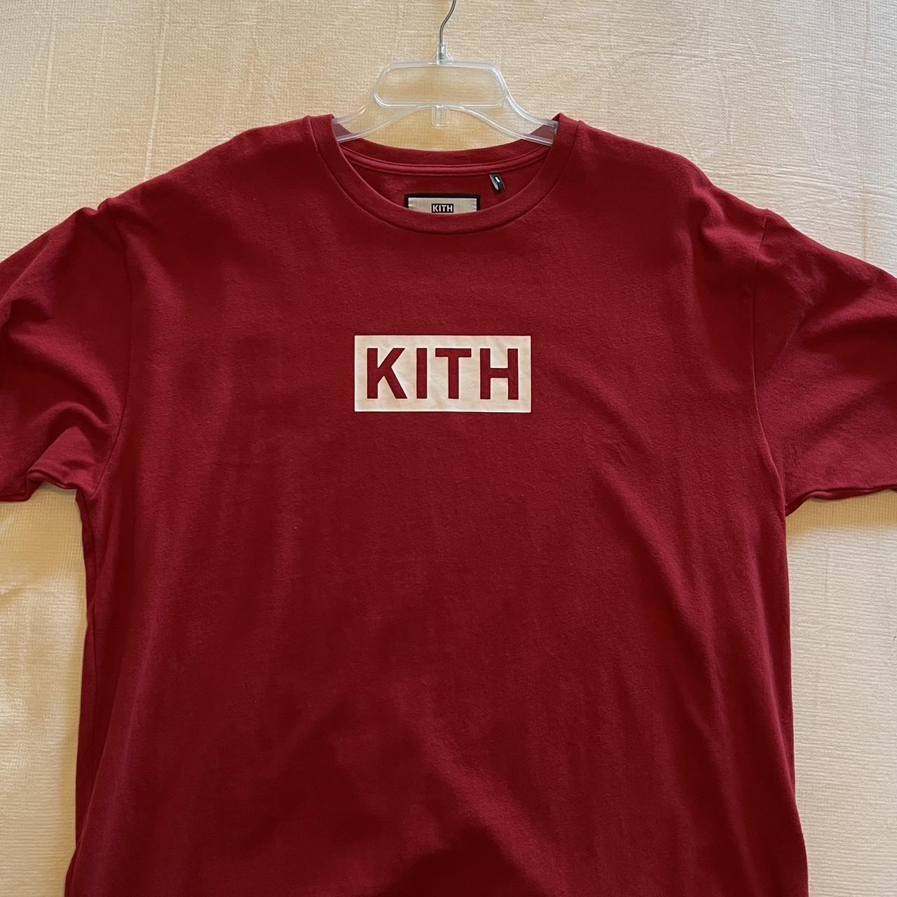 Kith Red Box Logo Original New washed but never worn - Depop