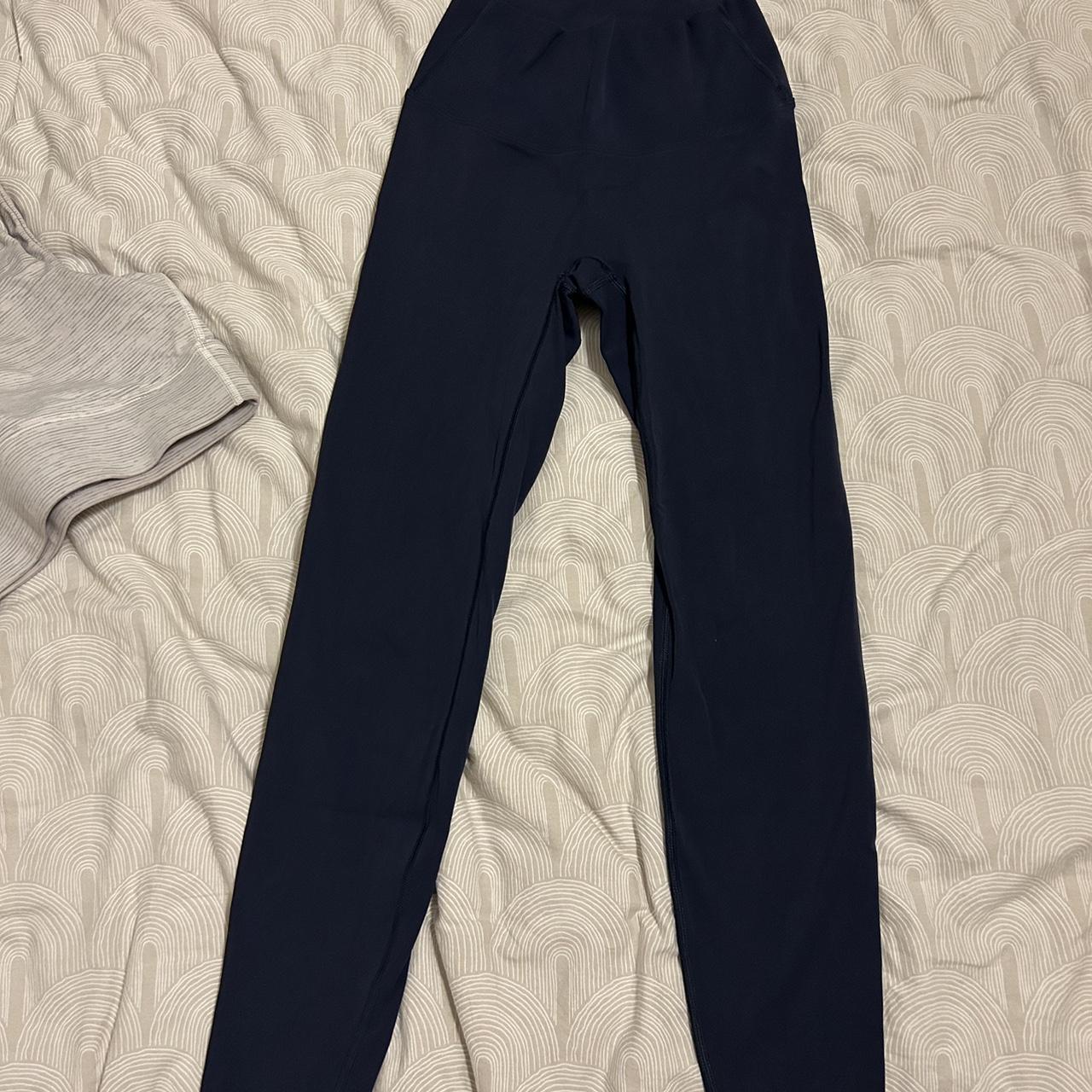 Muscle republic 7/8 tights Navy blue Size XS - Depop