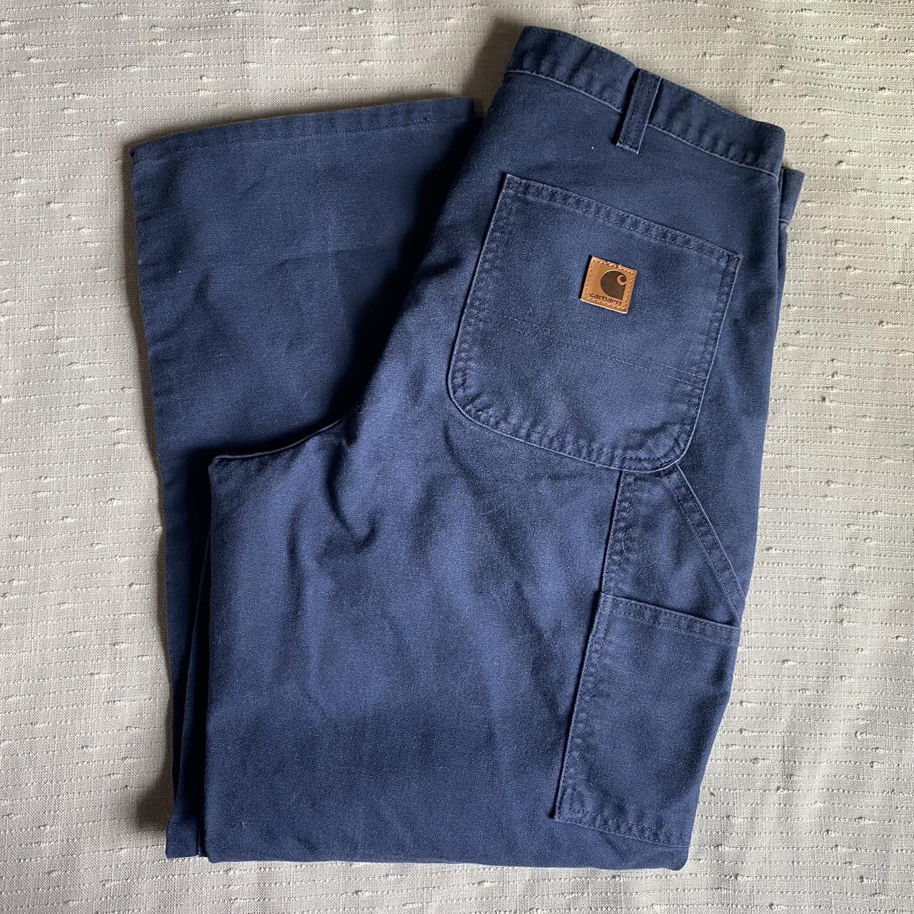 Carhartt work cargo pants thick durable material... - Depop
