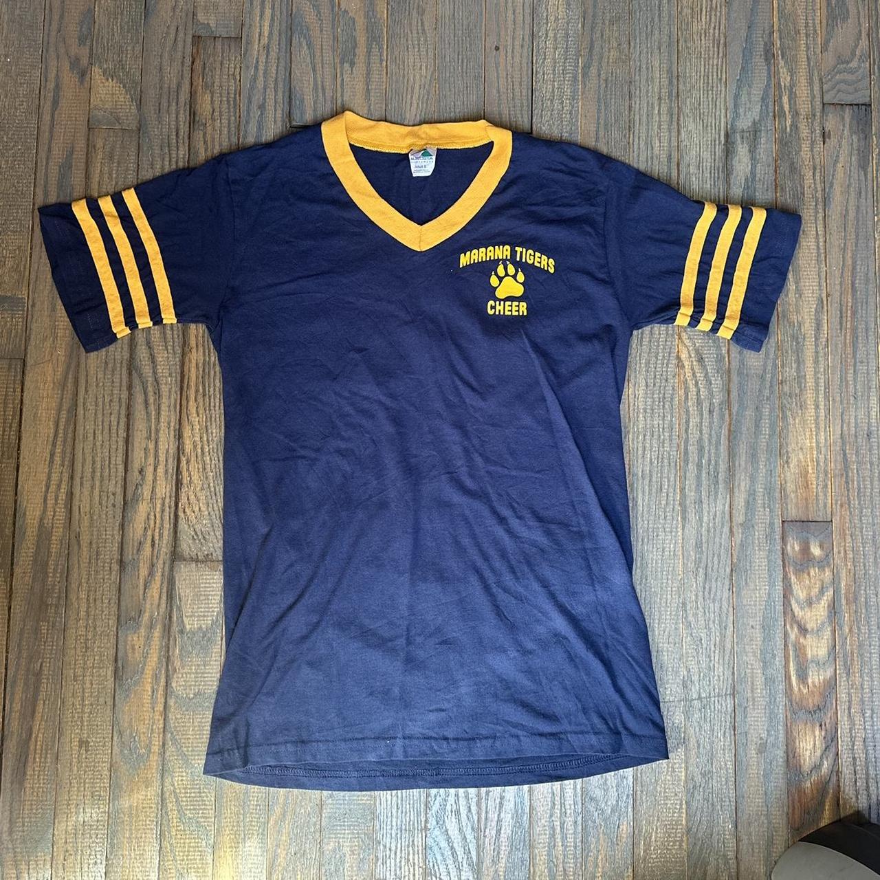 Vintage Cheer Tshirt Vintage Mariana Tigers Cheer... - Depop