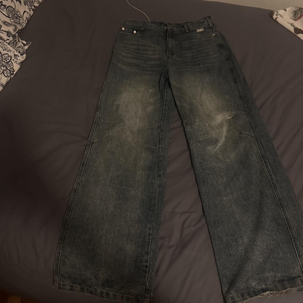 ditch jeans baggy jeans beautiful wash color very... - Depop