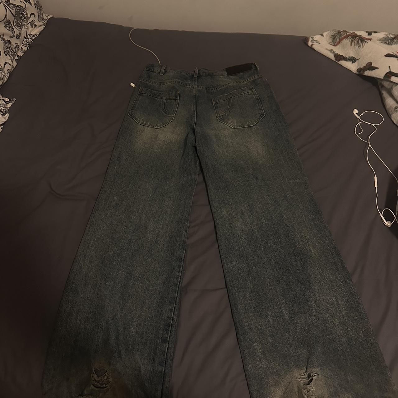 ditch jeans baggy jeans beautiful wash color very... - Depop