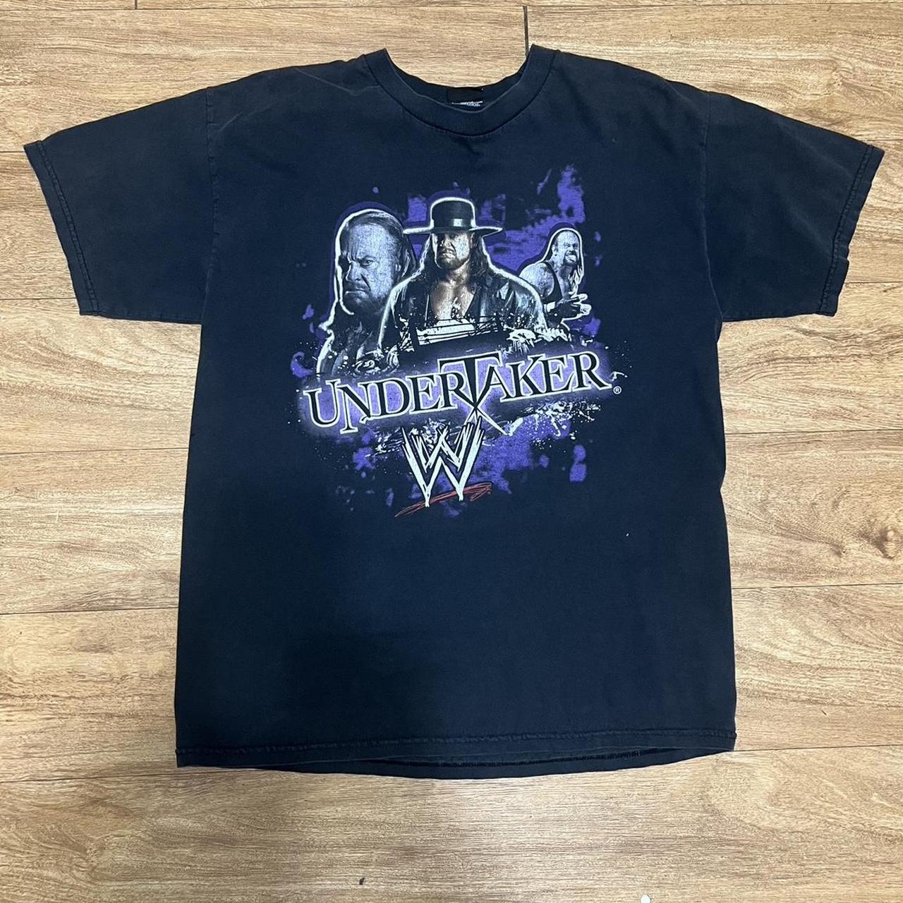 2000’sBlack and purple Undertaker WWE shirt | Depop