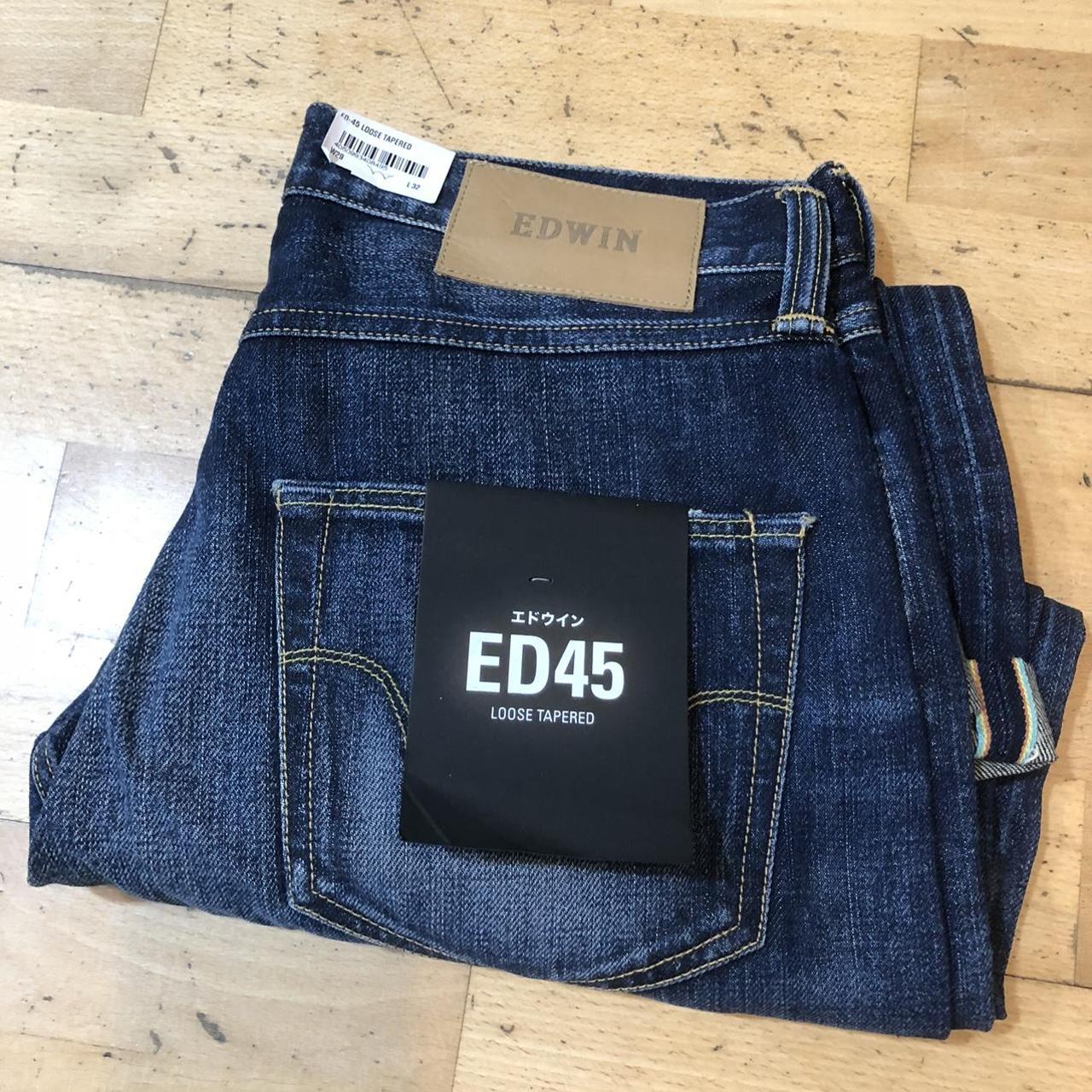 Edwin ED45 rainbow selvedge 29” waist / 32” leg - Depop