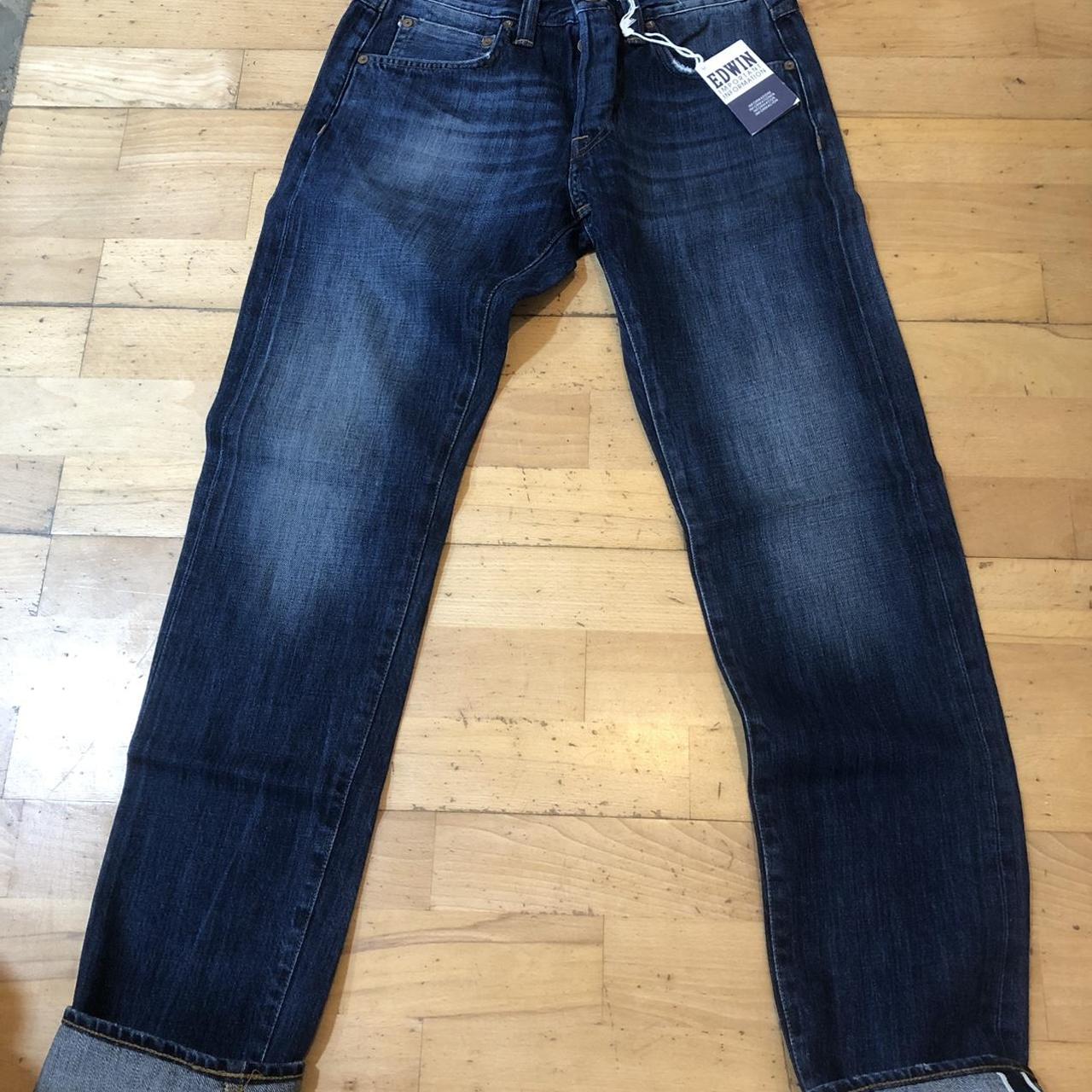 Edwin ED55 white listed selvedge 30” waist / 34” leg - Depop