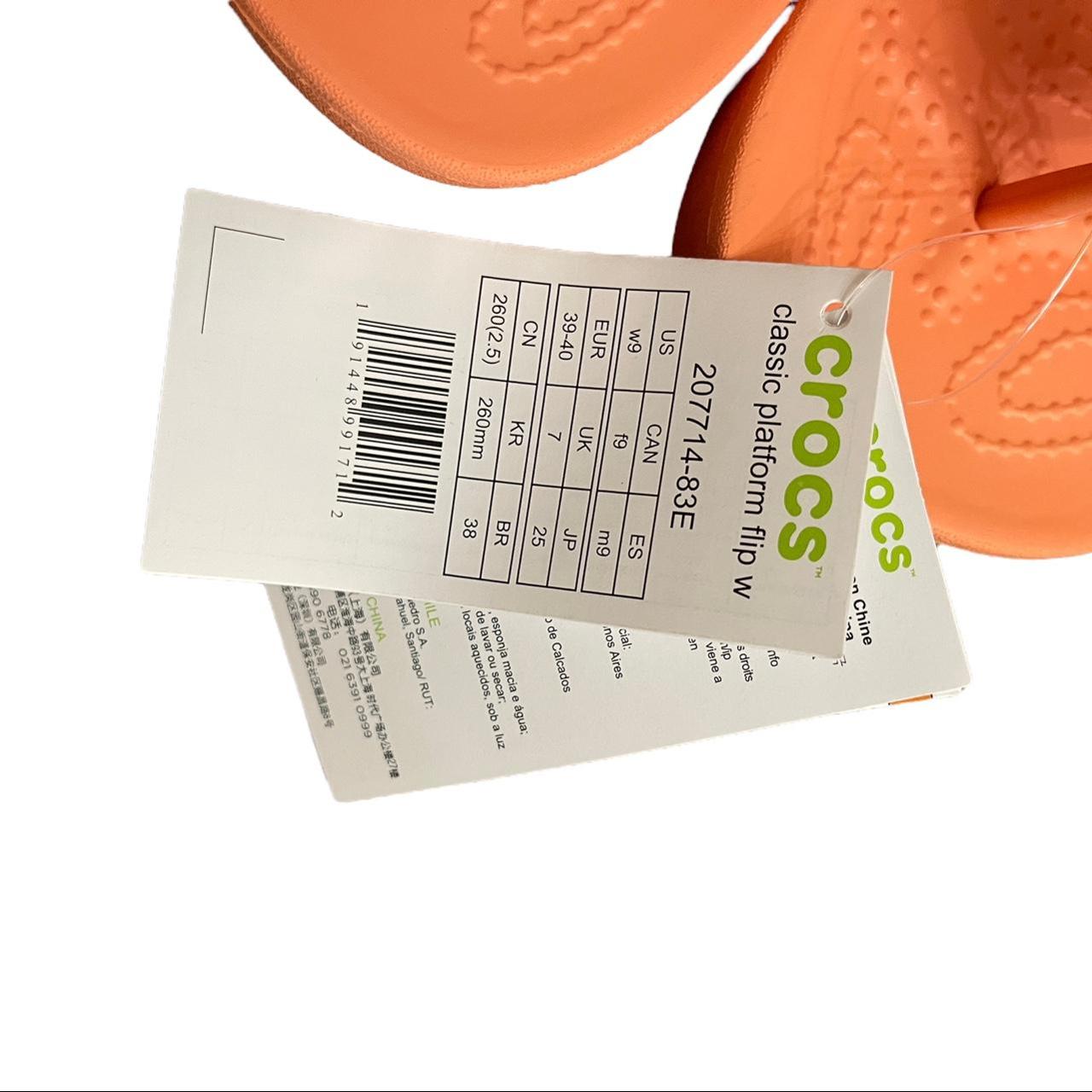 Crocs Women's Orange Sandals | Depop